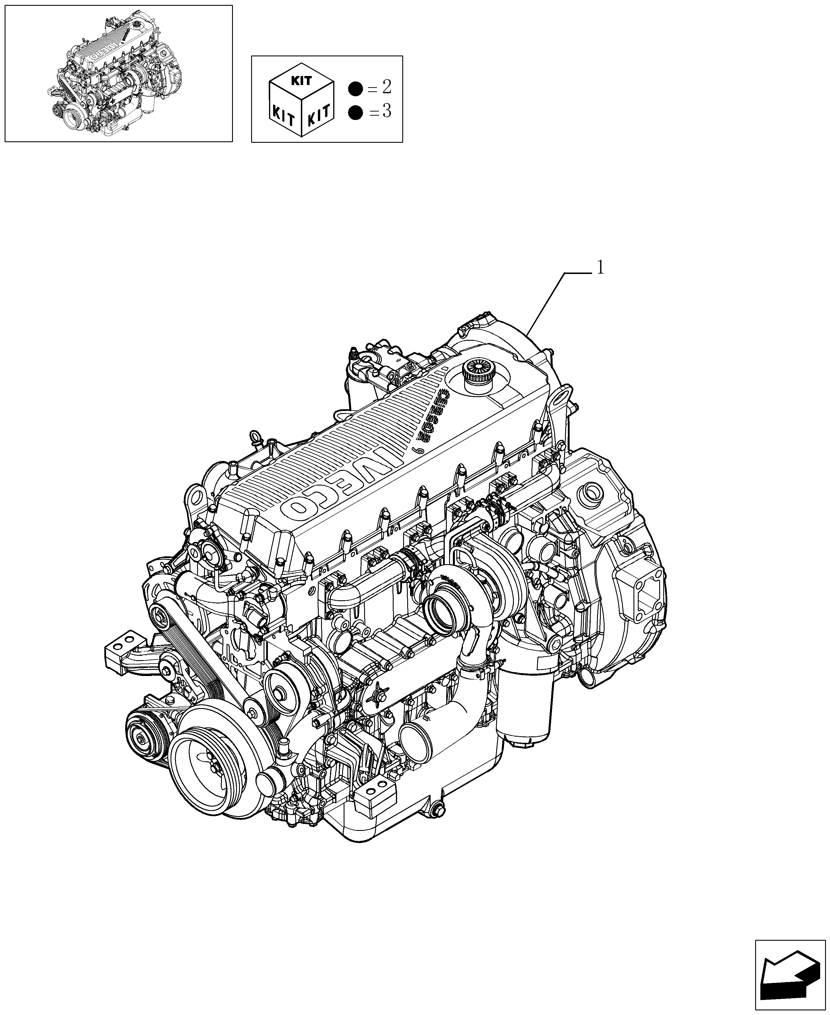 Case IH F2CE9684D E001 - ENGINE - 504160466 - 84457640(01/06 - 12/11 ...