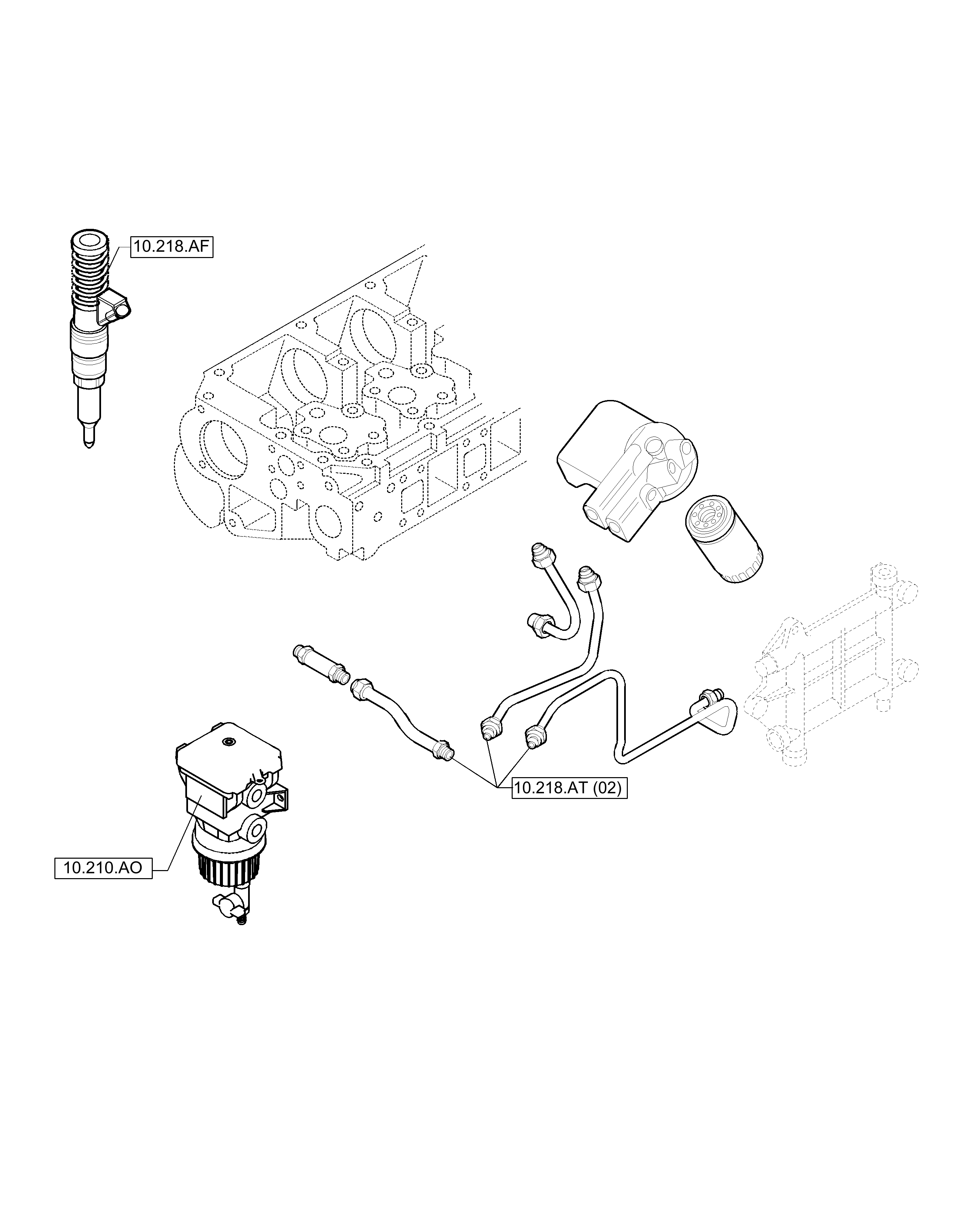 Case IH F2CFA613A E001 - ENGINE 5801380577 - 84193316(01/11 - ) Parts ...