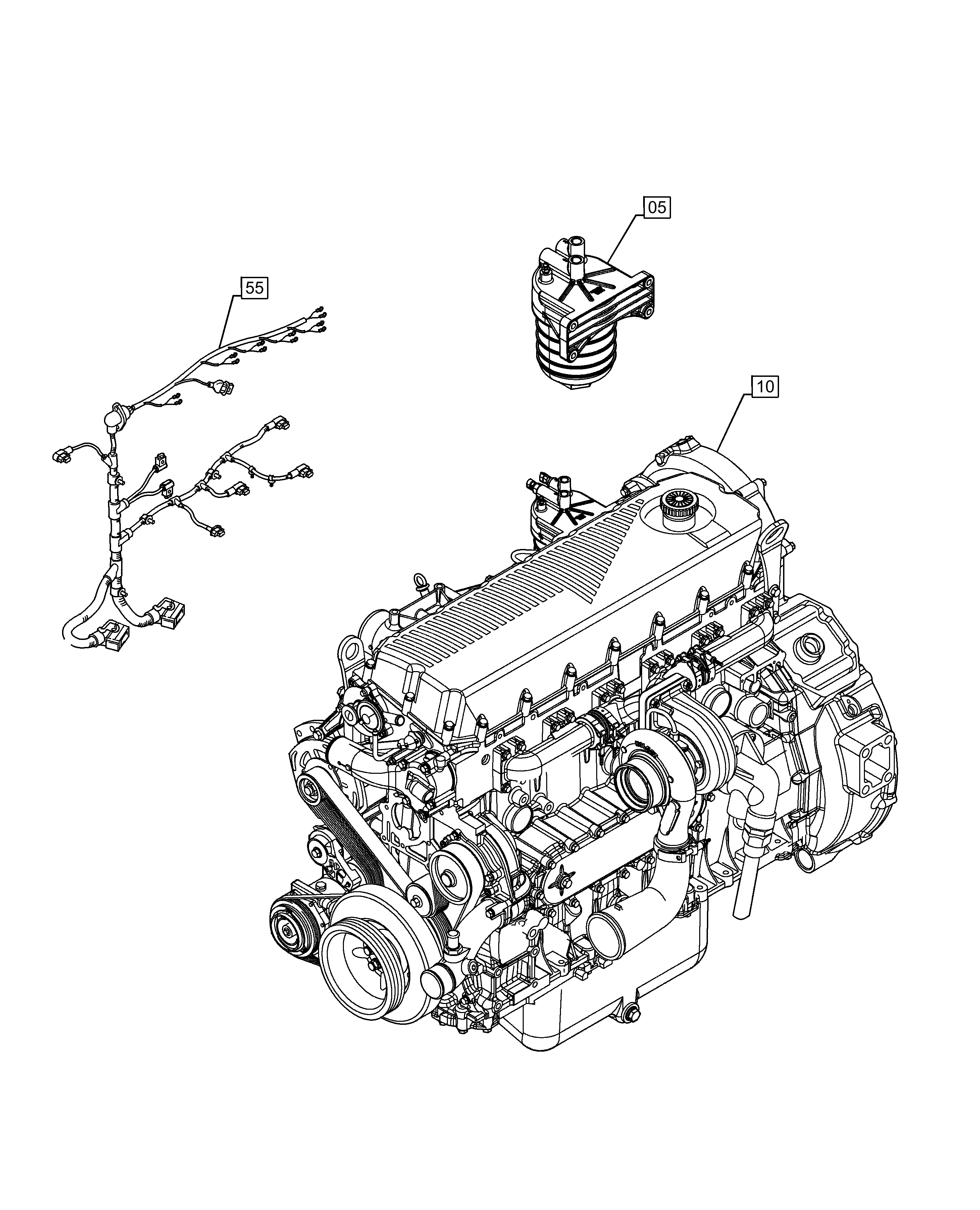 Case IH F2CFE613A B042 - ENGINE 5801763492 47712838 CURSOR 9 CR7.90 ...