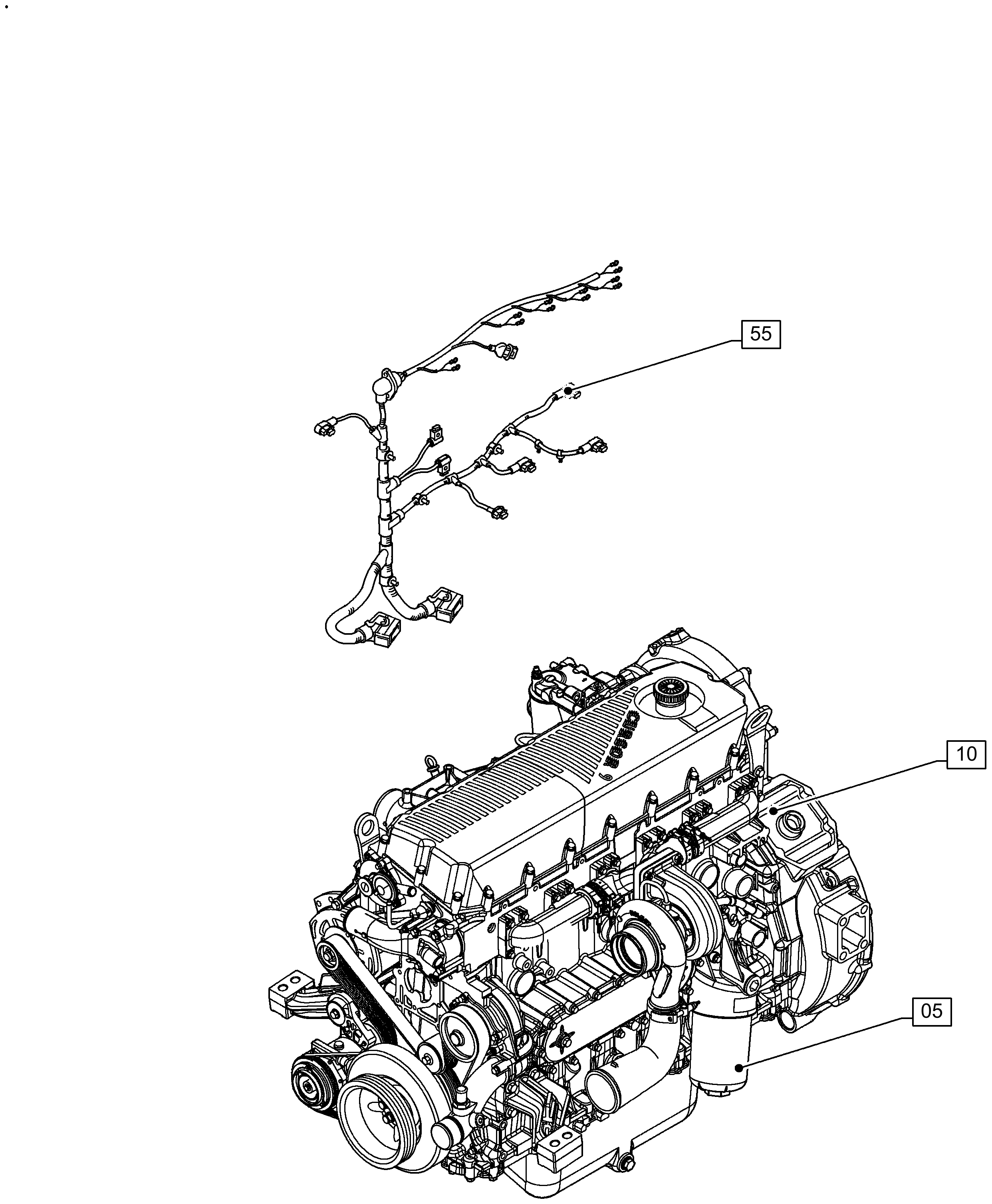 Case IH F2CFE613D B008 - ENGINE 5801763483 - 47566946 - TIER 4B(06/14 ...