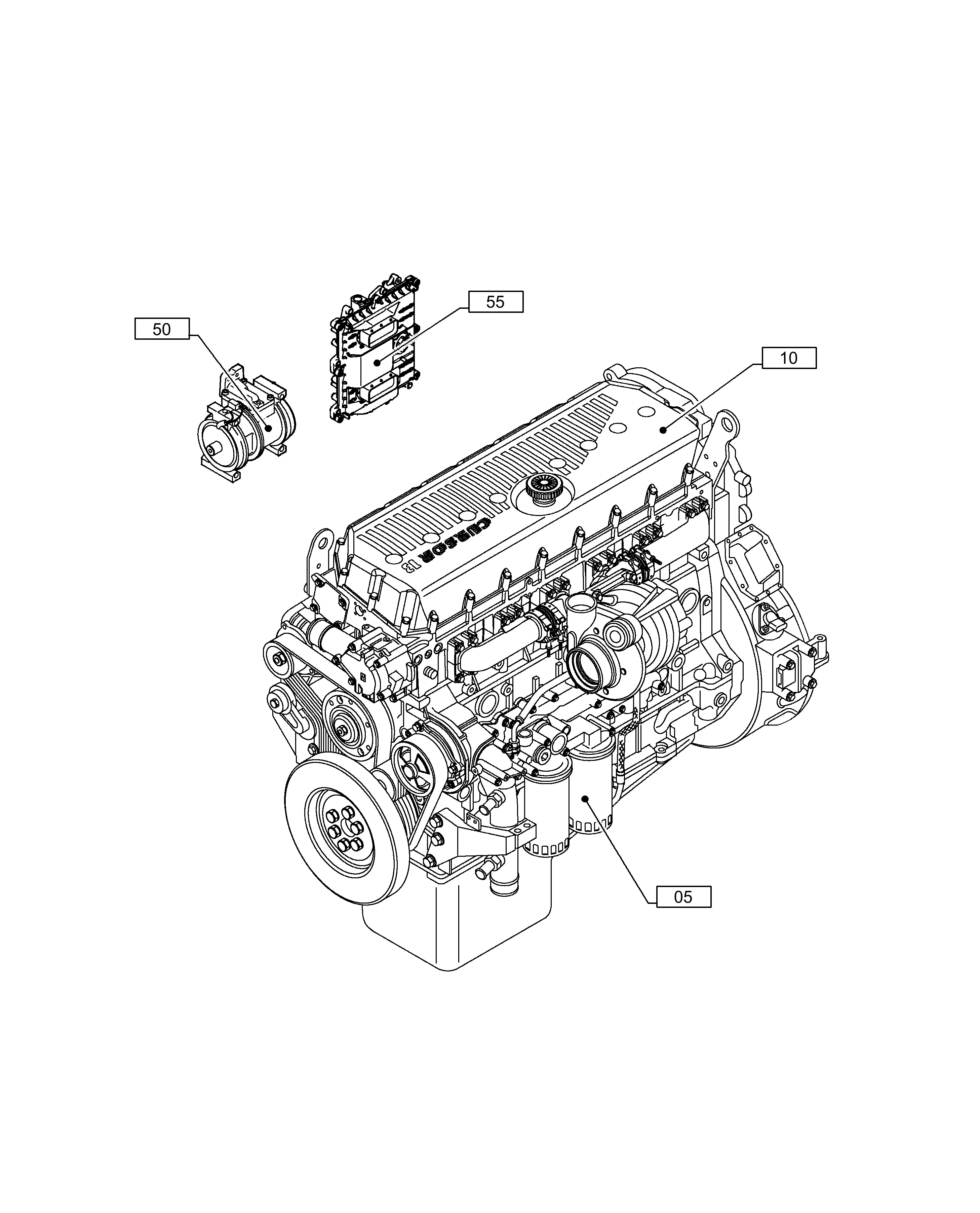Case IH F3HFE613A B003 - ENGINE 5801892572 47749035 CURSOR 13 CR9.90 ...