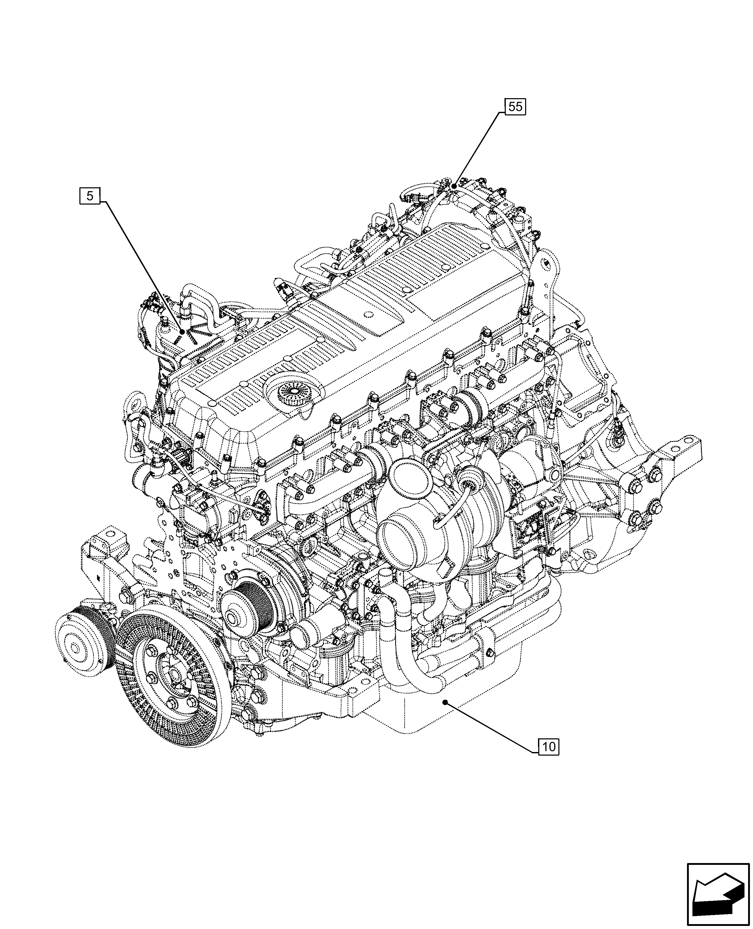 Case IH F3HFE613F B008 - ENGINE PN 5802467689 - 370KW(10/19 - ) Parts ...