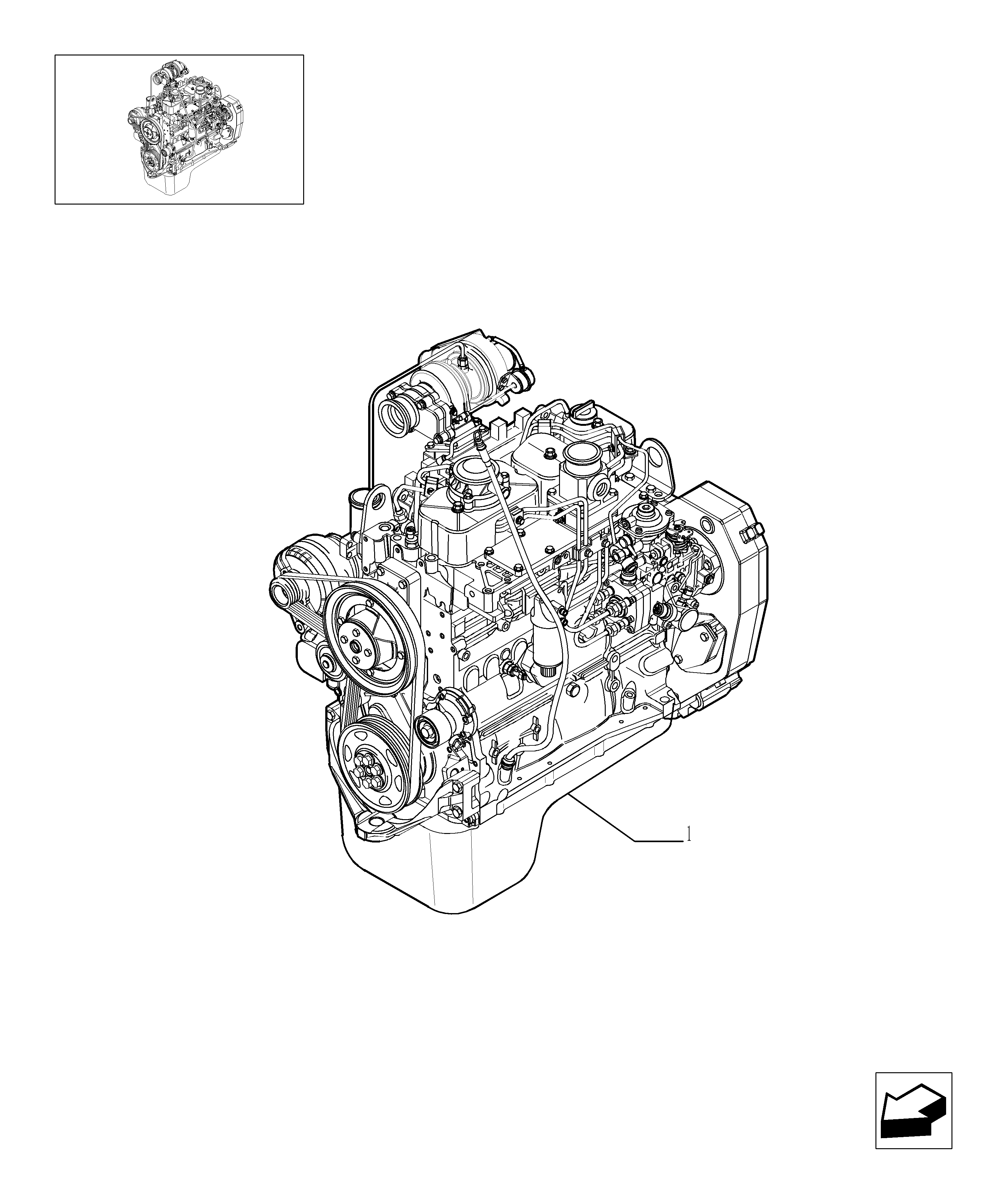 Case IH F4BE0484C D601 - ENGINE 504027482 NH 920019476(01/02 - 12/02 ...