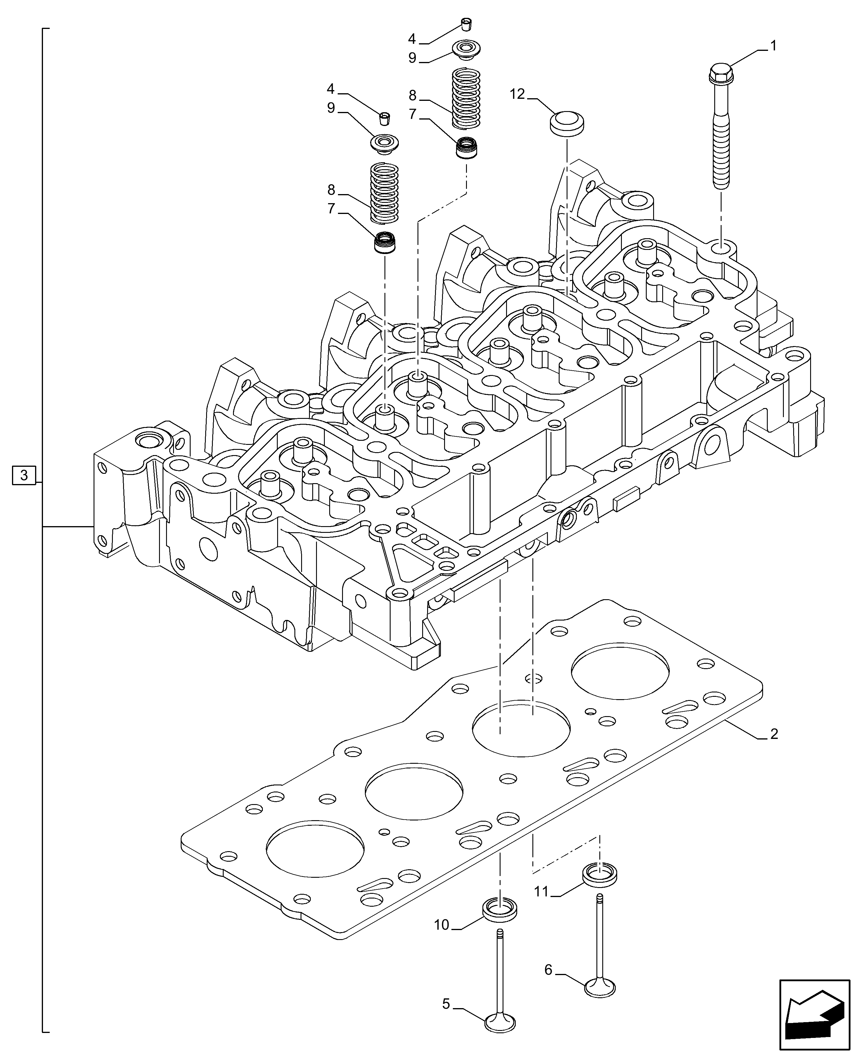 Case IH F4BE0484F D601 - ENGINE PN 504035188 - 88KW(01/02 - 12/03 ...