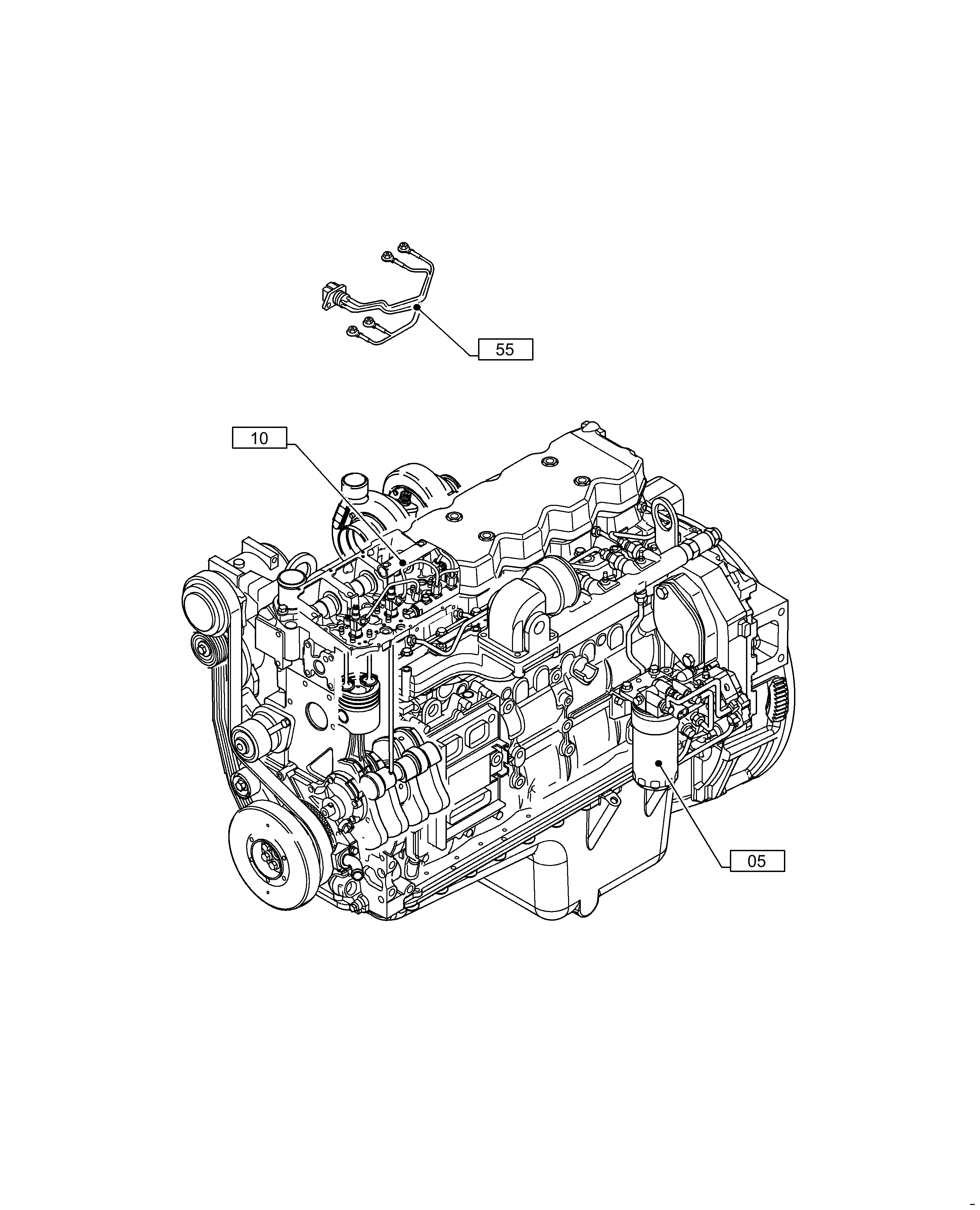 Case IH F4DFE617M B001 - ENGINE 5801957458 47534339 OPTUM 270 CVT-CVX ...
