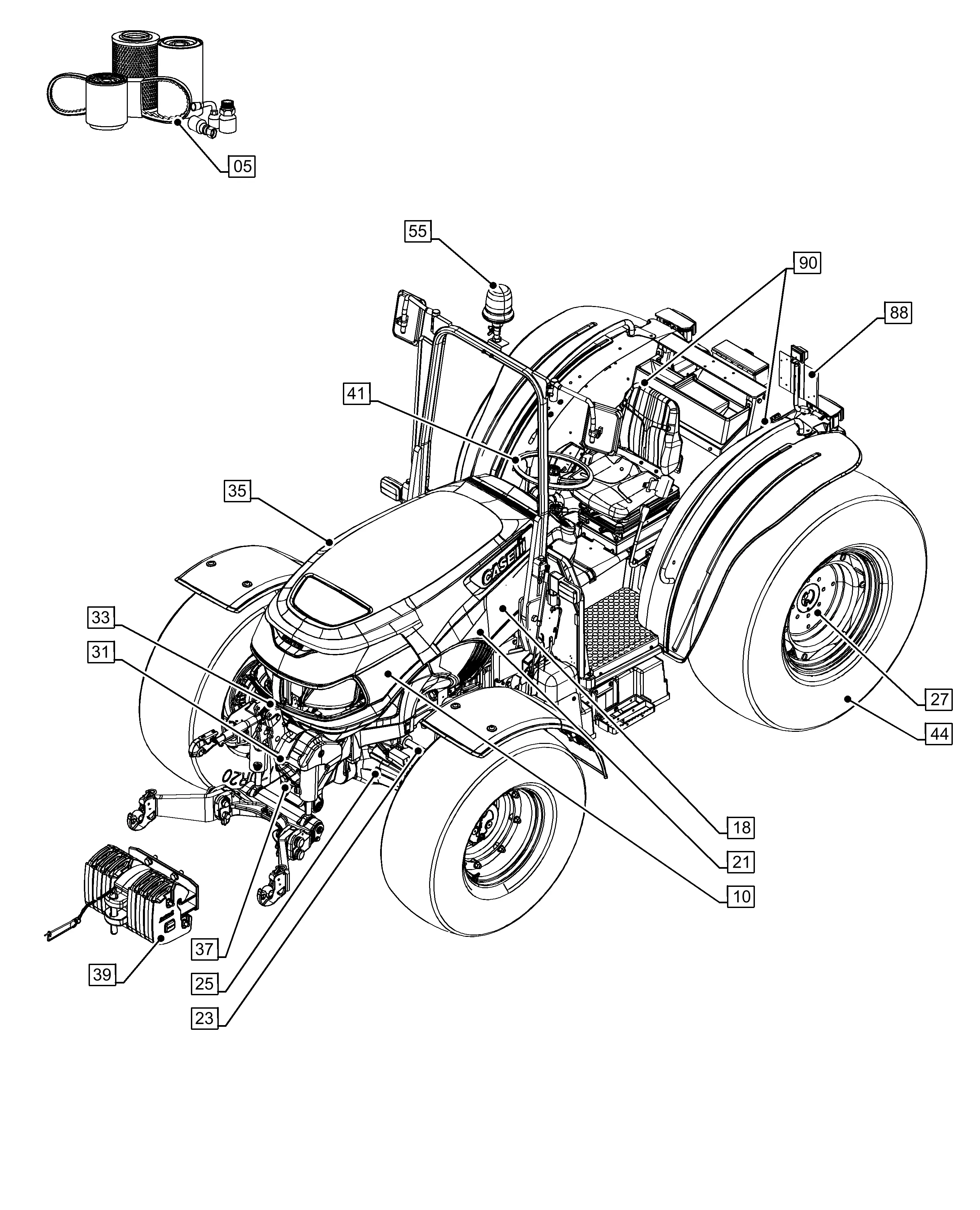 Case IH FARMALL 110CL - SPECIAL TRACTOR - L/CAB - TIER 4A - MY18(10/17 ...