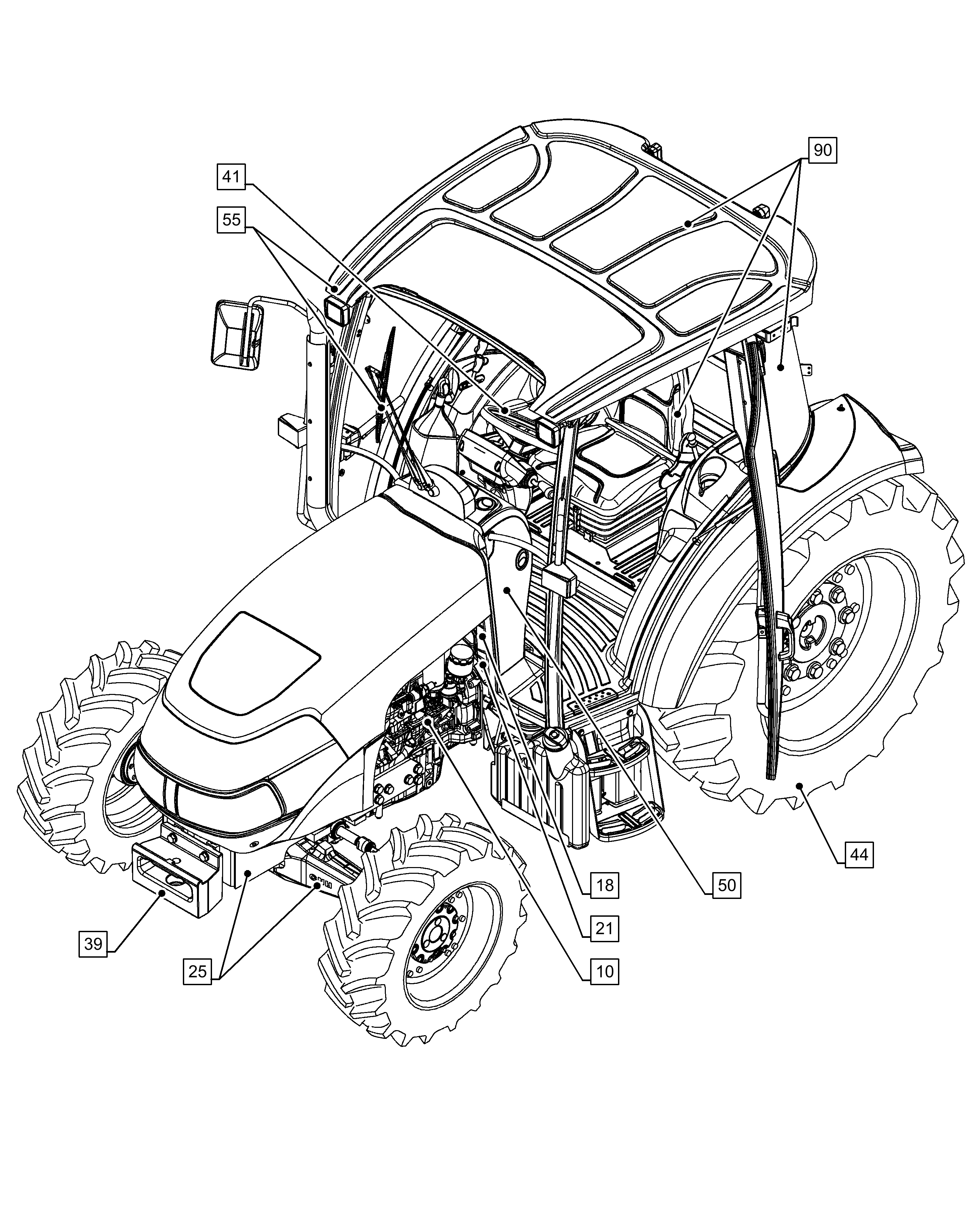 Case IH FARMALL 120A - TRACTOR - TIER 4B (MEX)(07/15 - ) Parts Diagrams