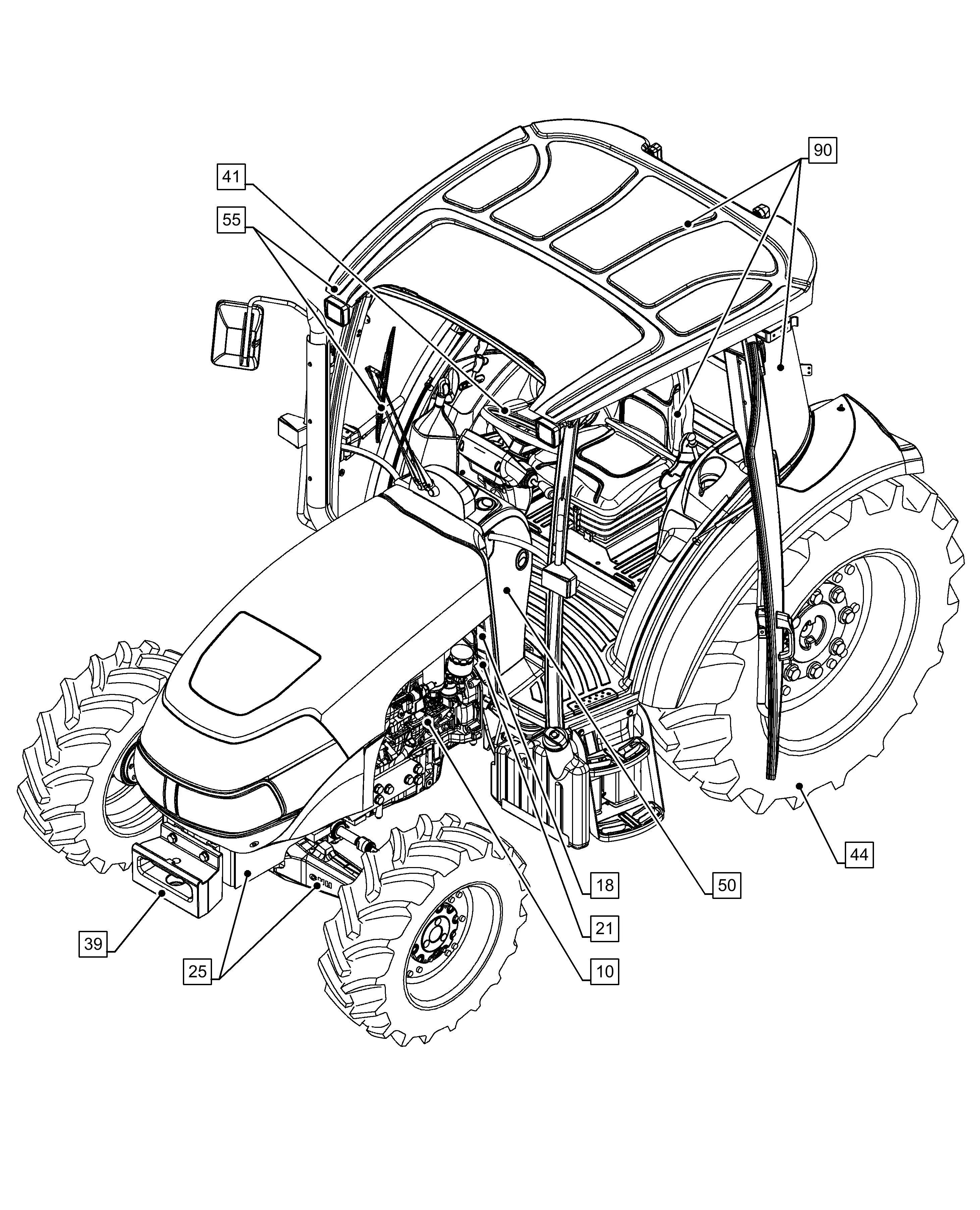 Case IH FARMALL 65C - TRACTOR - TIER 4A (NA).(10/15 - 12/17) Parts Diagrams