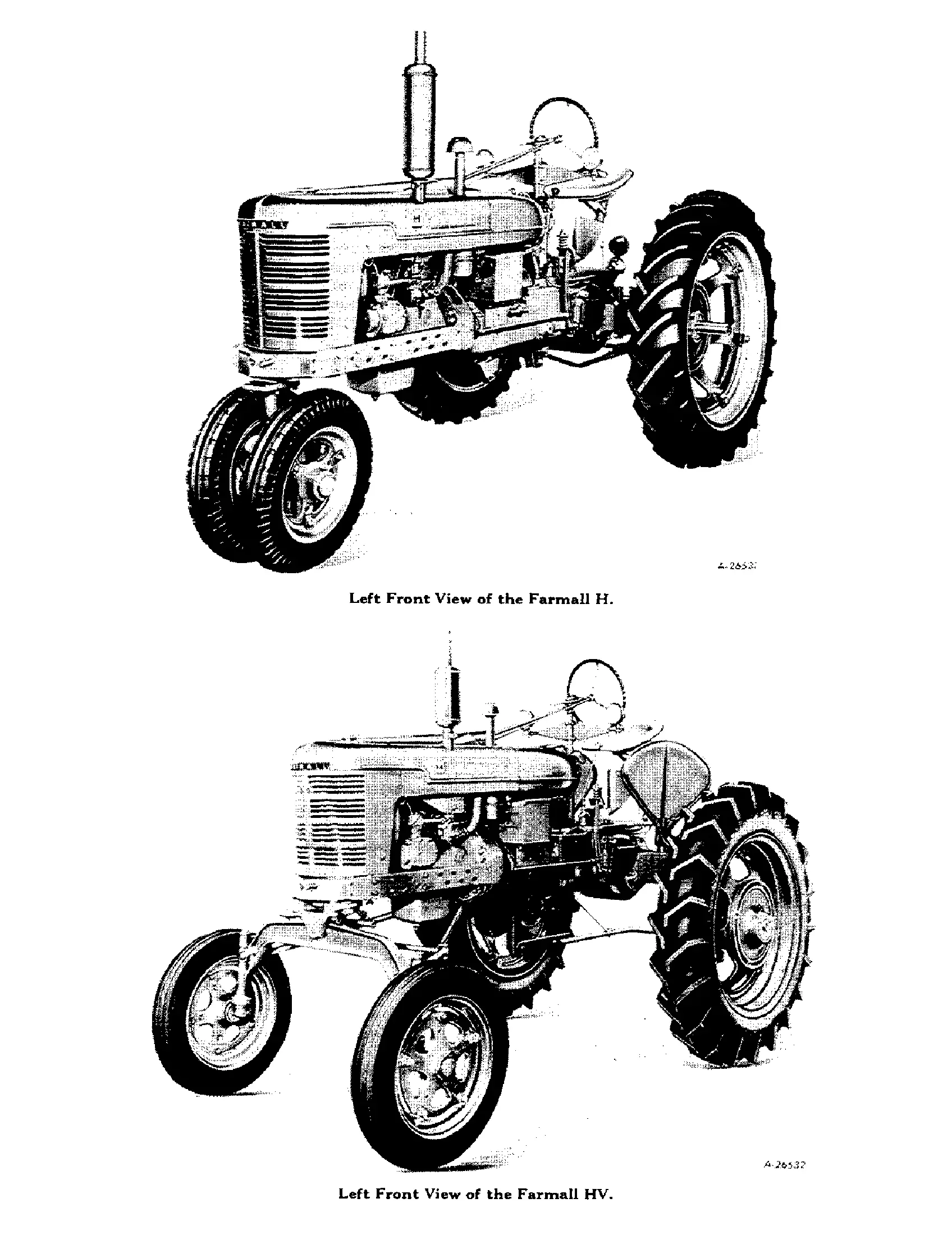 Light Wiring Diagram Farmall H Tractor Case IH FARMALL H