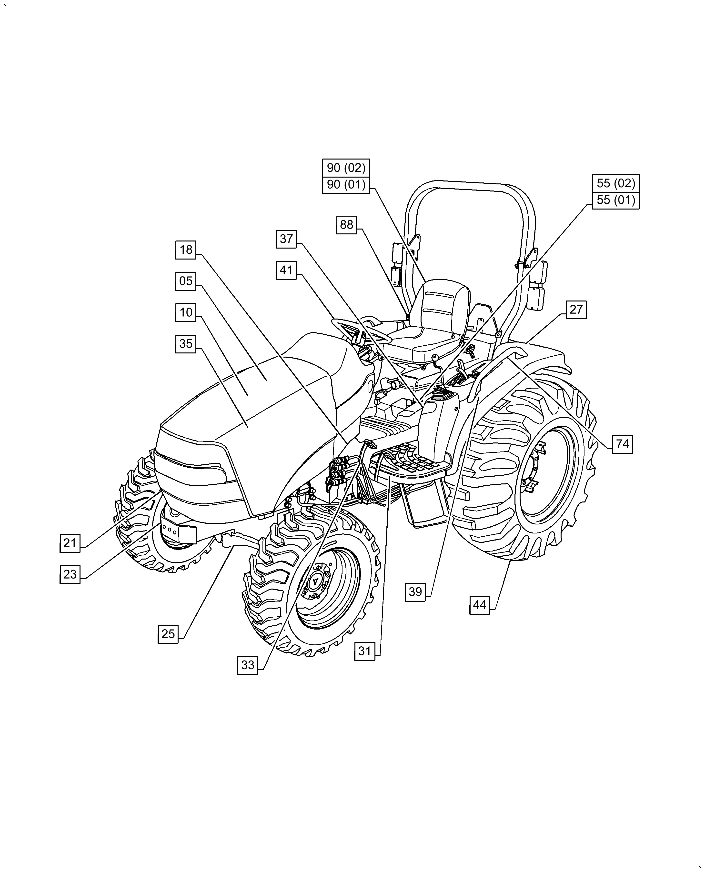 Case IH FARMALL-55A - TRACTOR - TREM 3A(03/10 - 12/17) Parts Diagrams