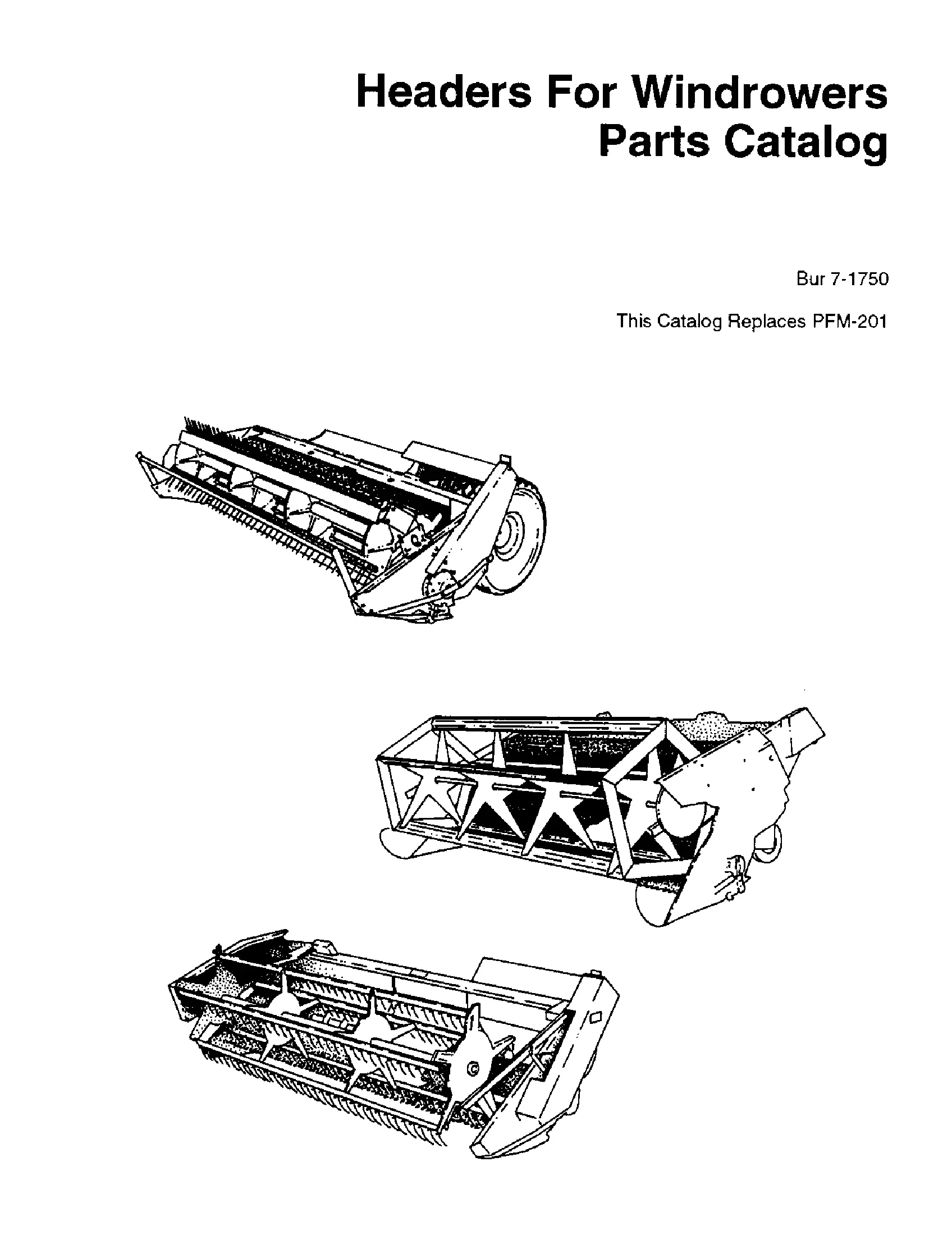 Case IH INTERNATIONAL - HARVESTER WINDROWER HEADERS(01/67 - 12/88 ...