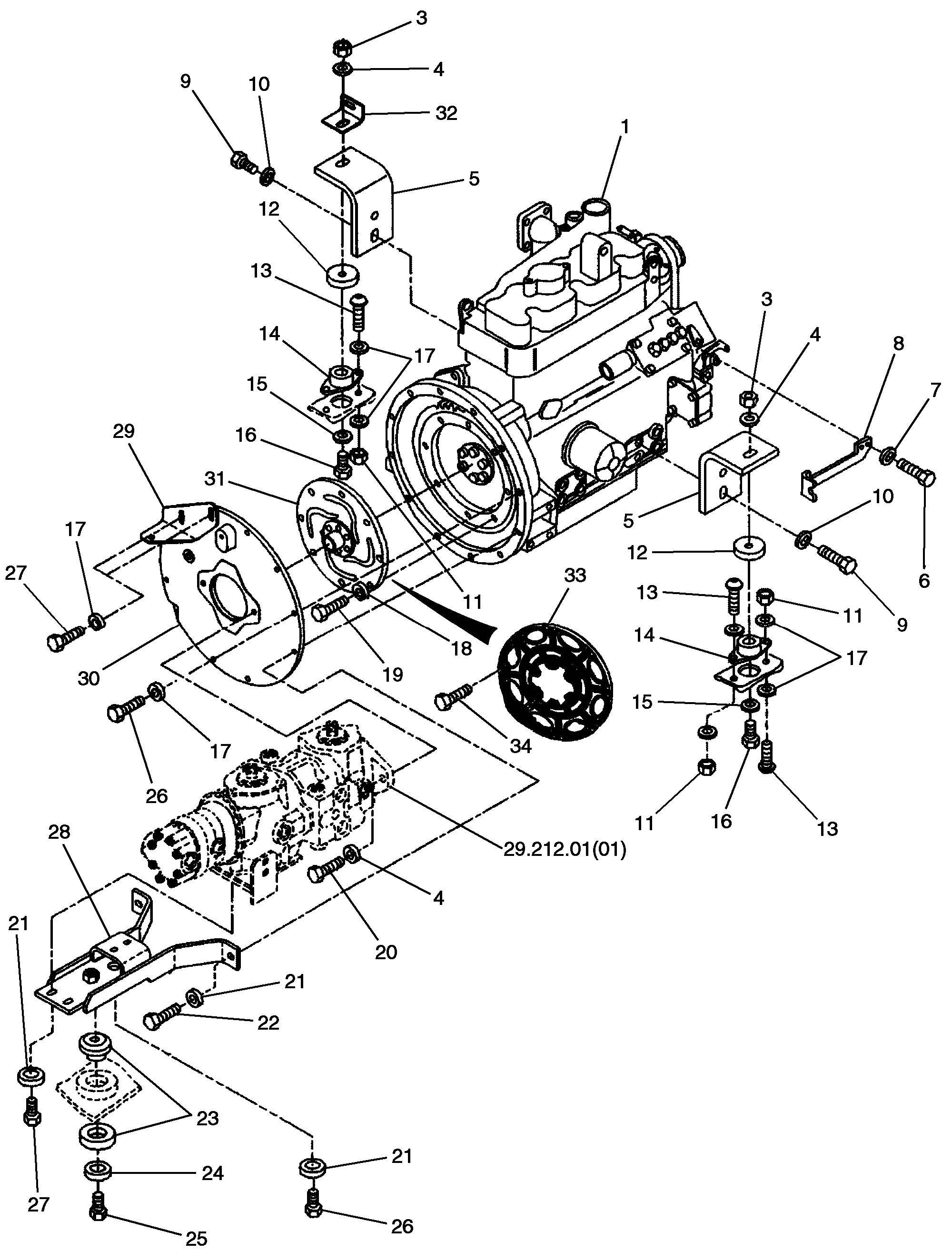 Case IH ISM N844 - ISM ENGINE(01/11 - 12/13) Parts Diagrams