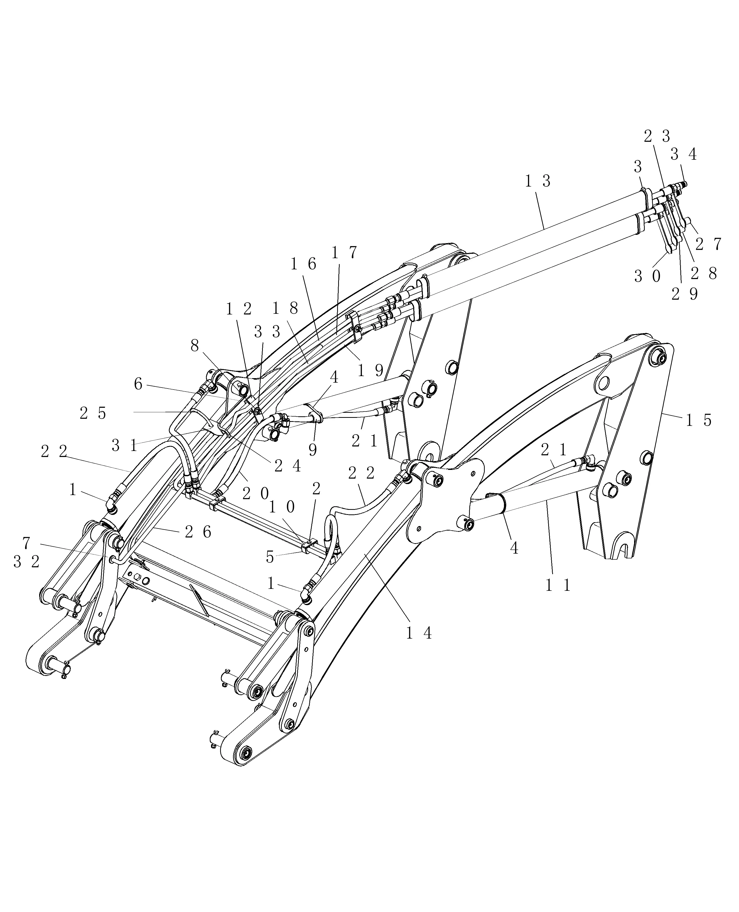 Case IH L160 - CASE IH FRONT LOADER(10/00 - 12/00) Parts Diagrams