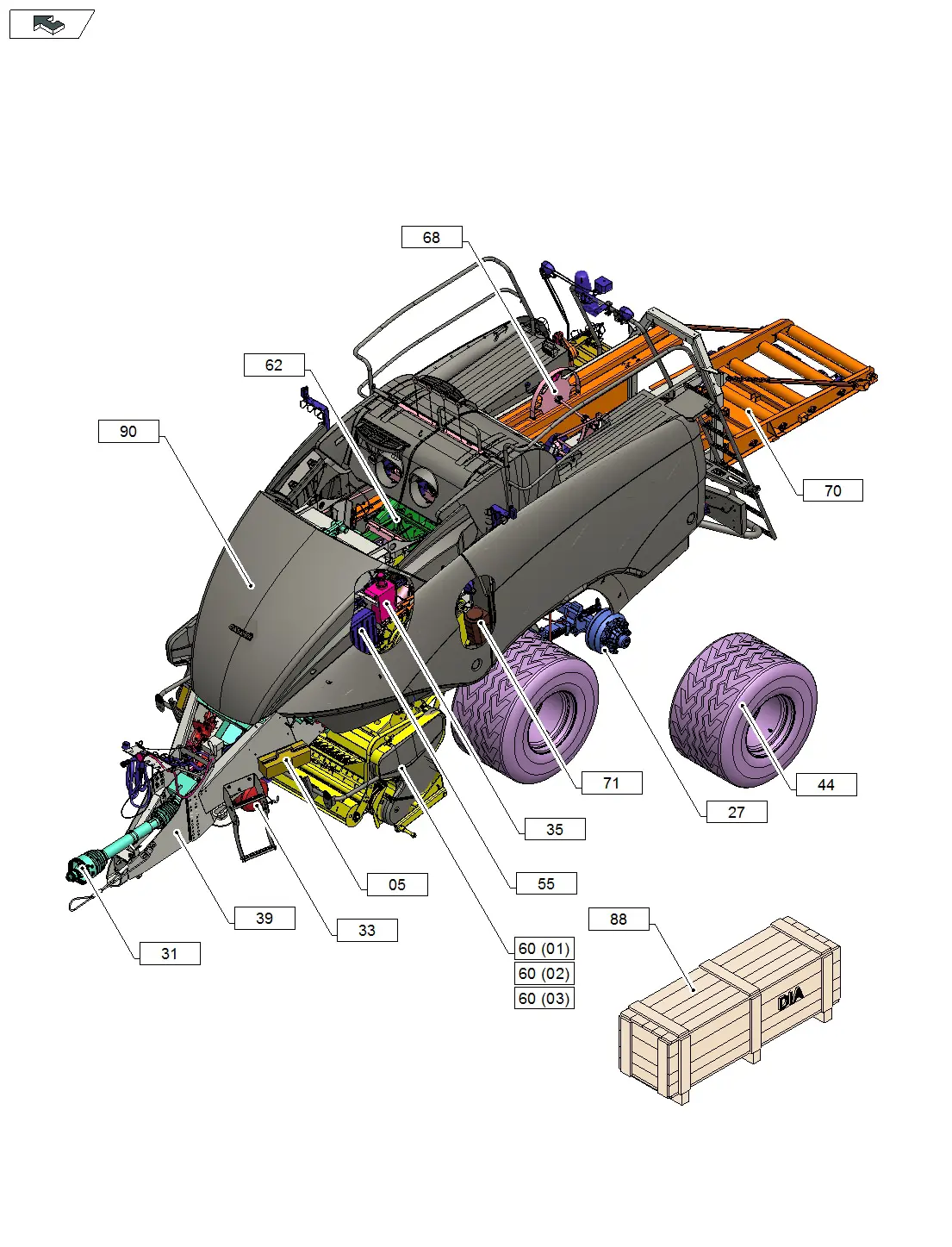 Case IH LB324R - BALER(09/12 - 04/15) Parts Diagrams