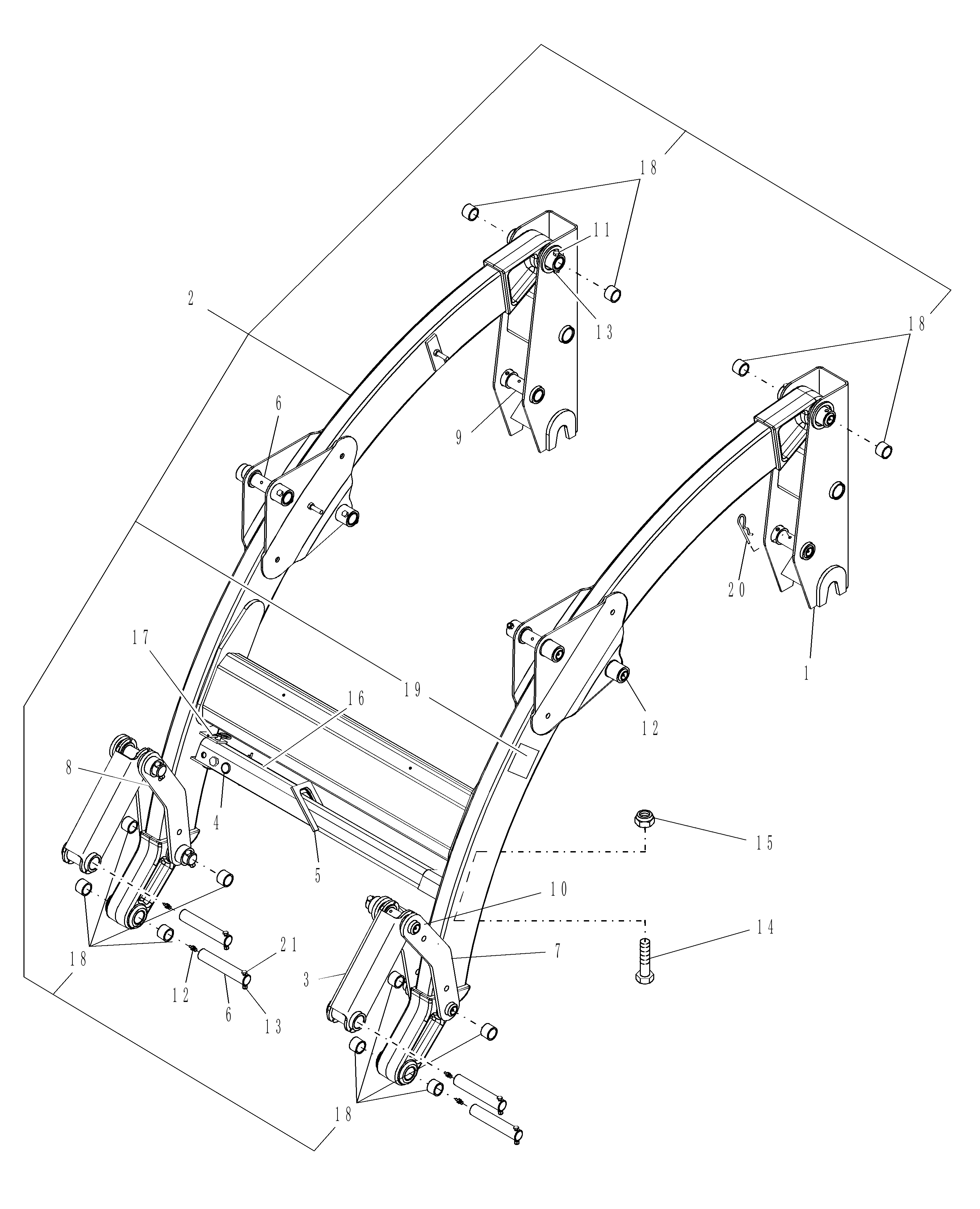 Case IH LX114 - CASE IH FARM LOADER(11/03 - 05/06) Parts Diagrams