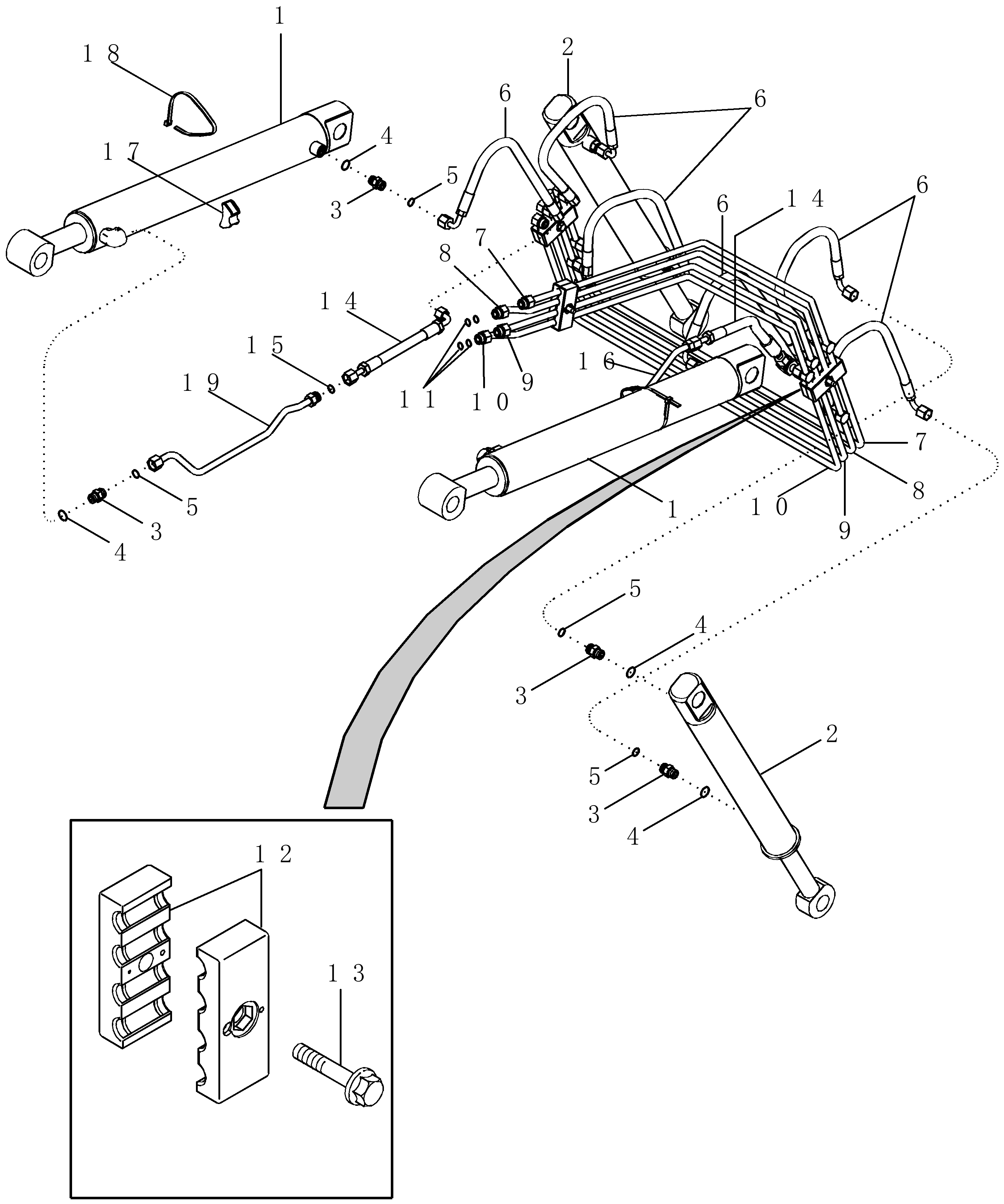 Case IH LX252 - FRONT END LOADER(05/04 - 12/06) Parts Diagrams