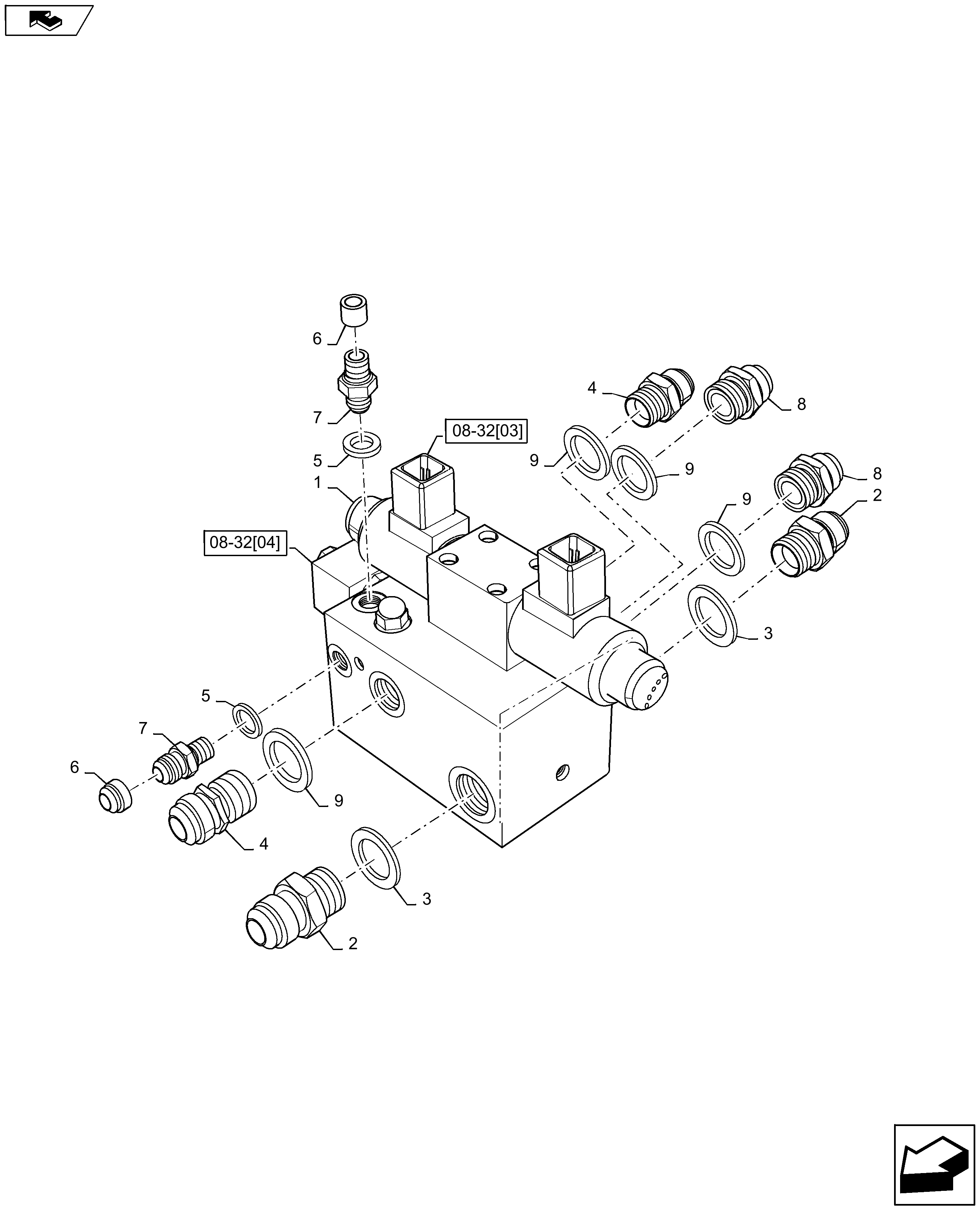 Case IH LX780 - FRONT END LOADER(02/07 - 12/09) Parts Diagrams