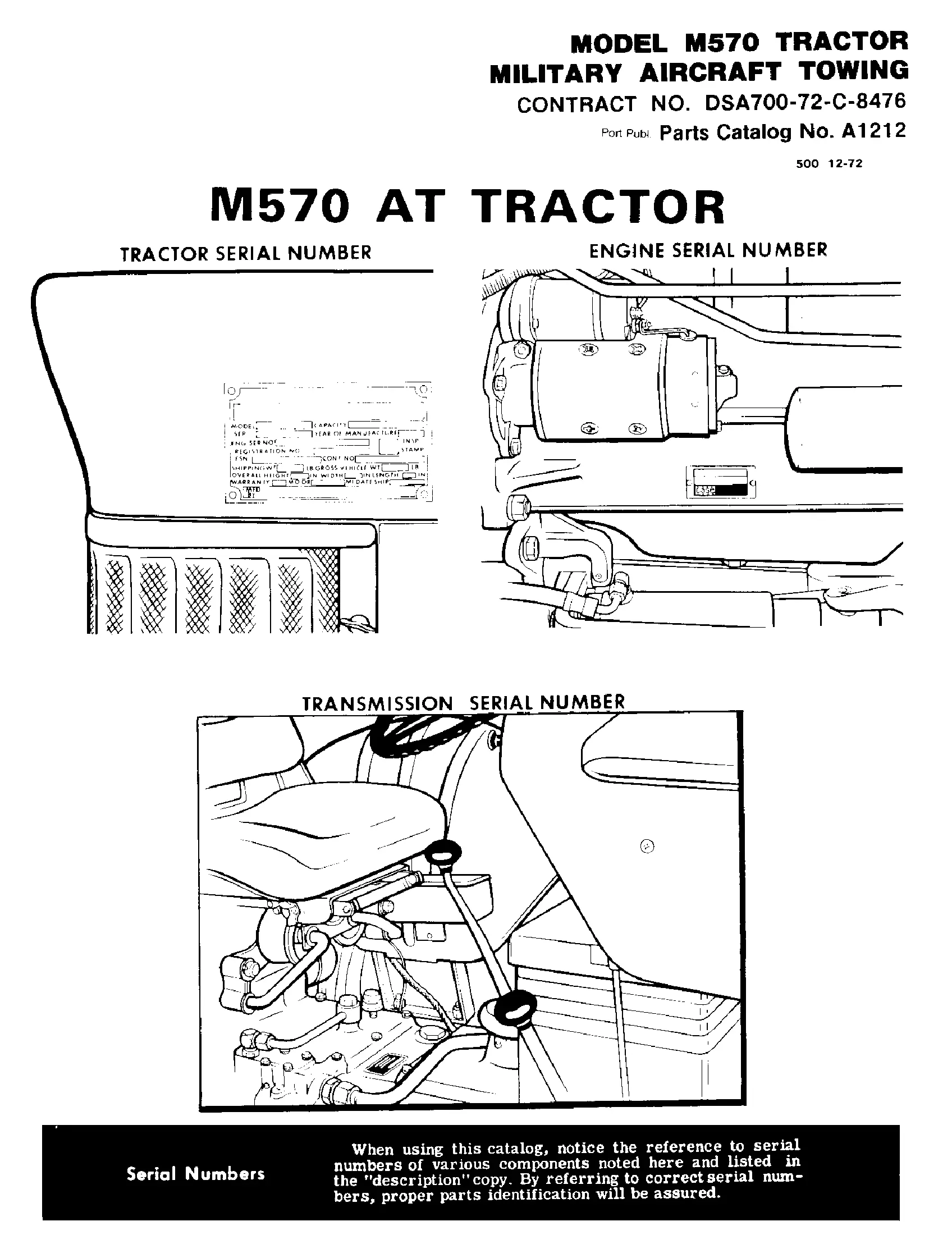 Case IH M570 - CASE MILITARY AIRCRAFT TOWING TRACTOR (DSA700-69-C-H570 ...