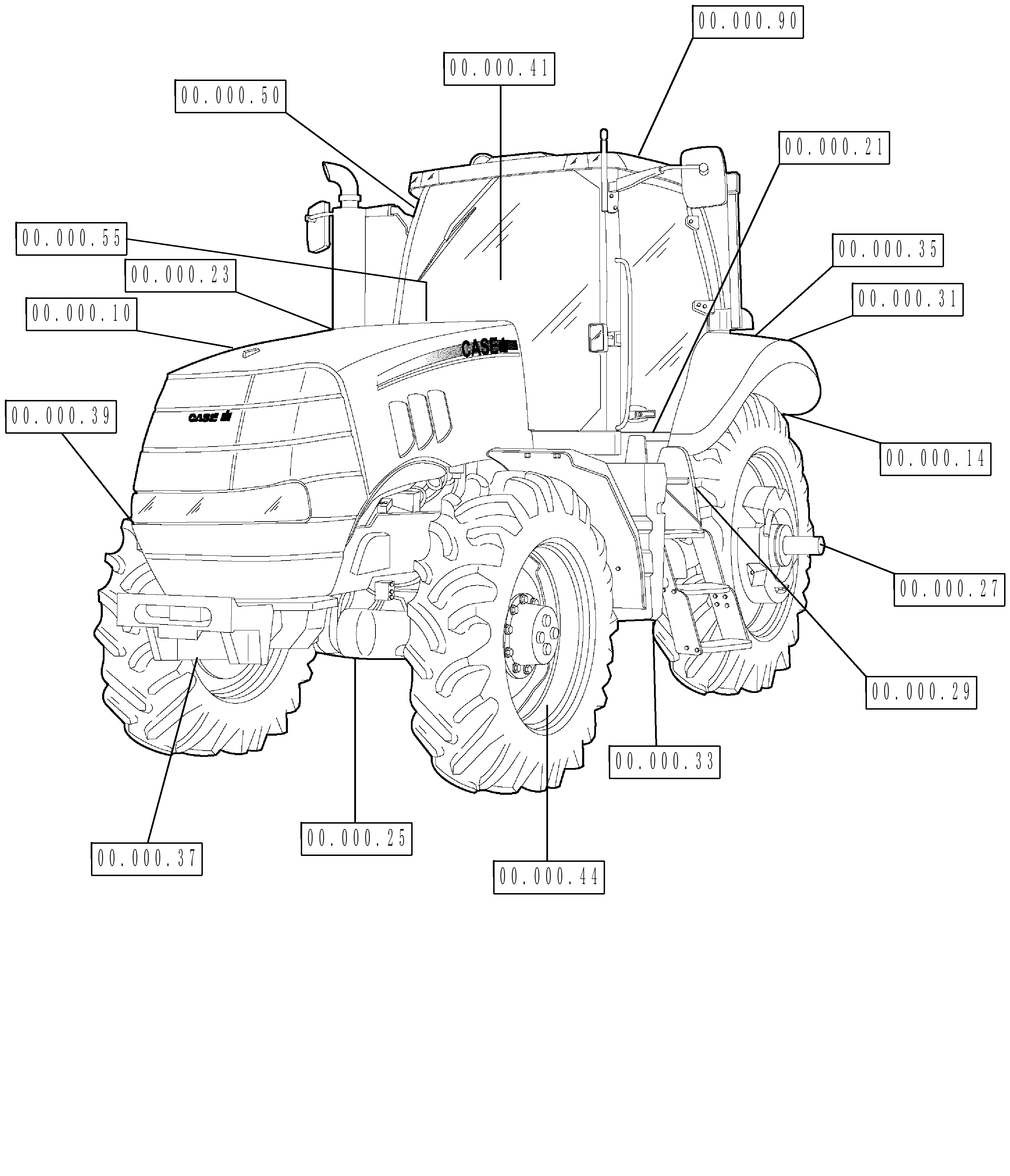 Case IH MAGNUM 225 - TRACTOR (NA)(09/06 - 12/13) Parts Diagrams
