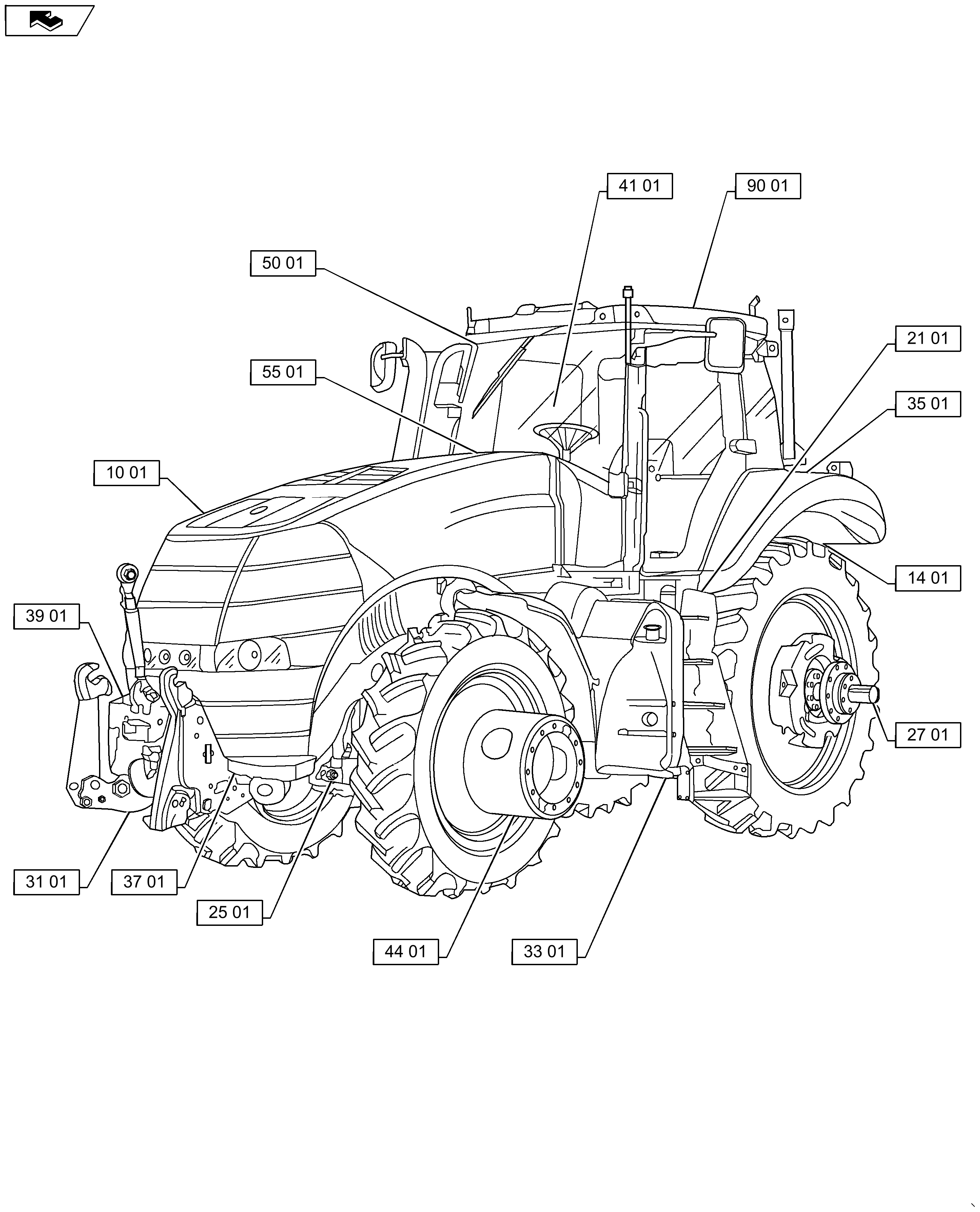 Case IH MAGNUM 315 - TRACTOR - TIER 4A CVT(02/13 - 12/14) Parts Diagrams