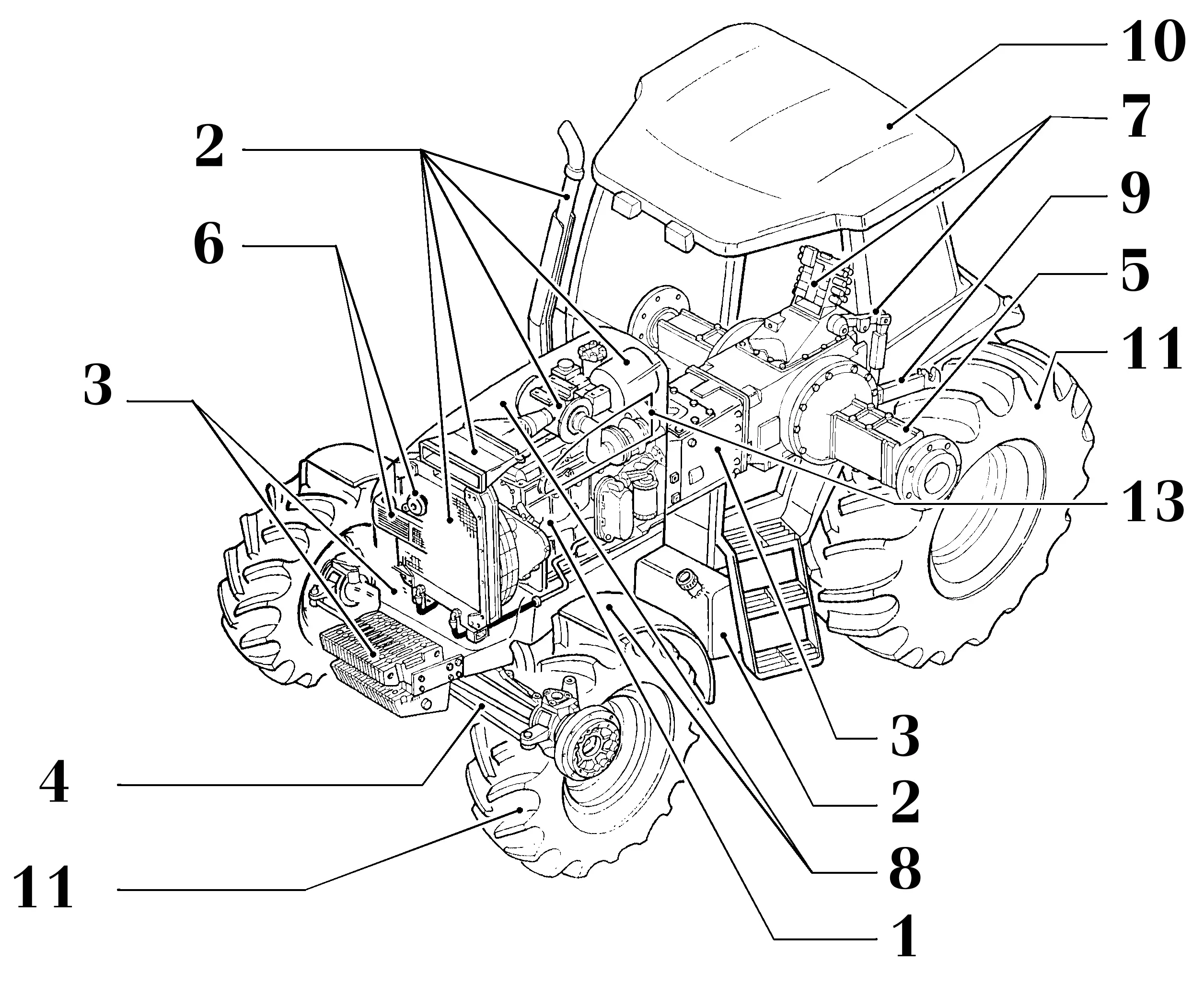 Case IH MAXXUM 100 - TRACTOR - TIER 3 LIMITED(01/07 - 12/13) Parts Diagrams