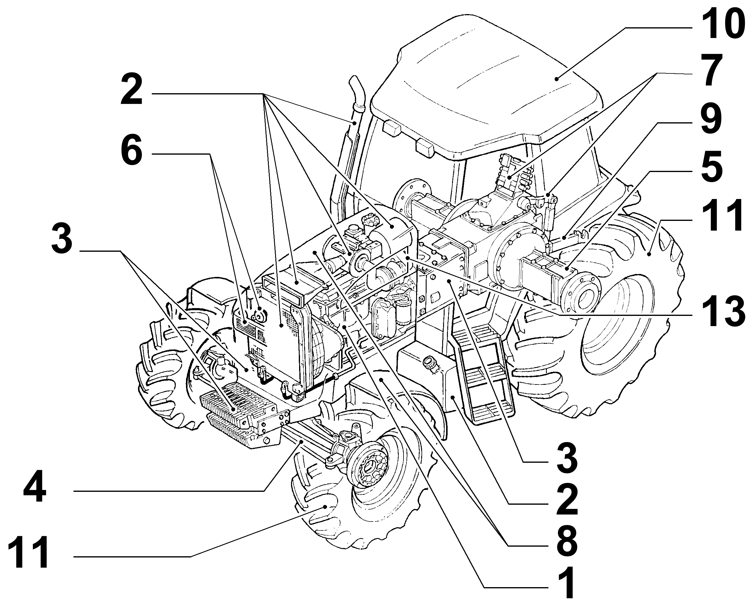 Case IH MAXXUM 125 - TRACTOR - TIER 3 LIMITED(01/07 - 05/18) Parts Diagrams