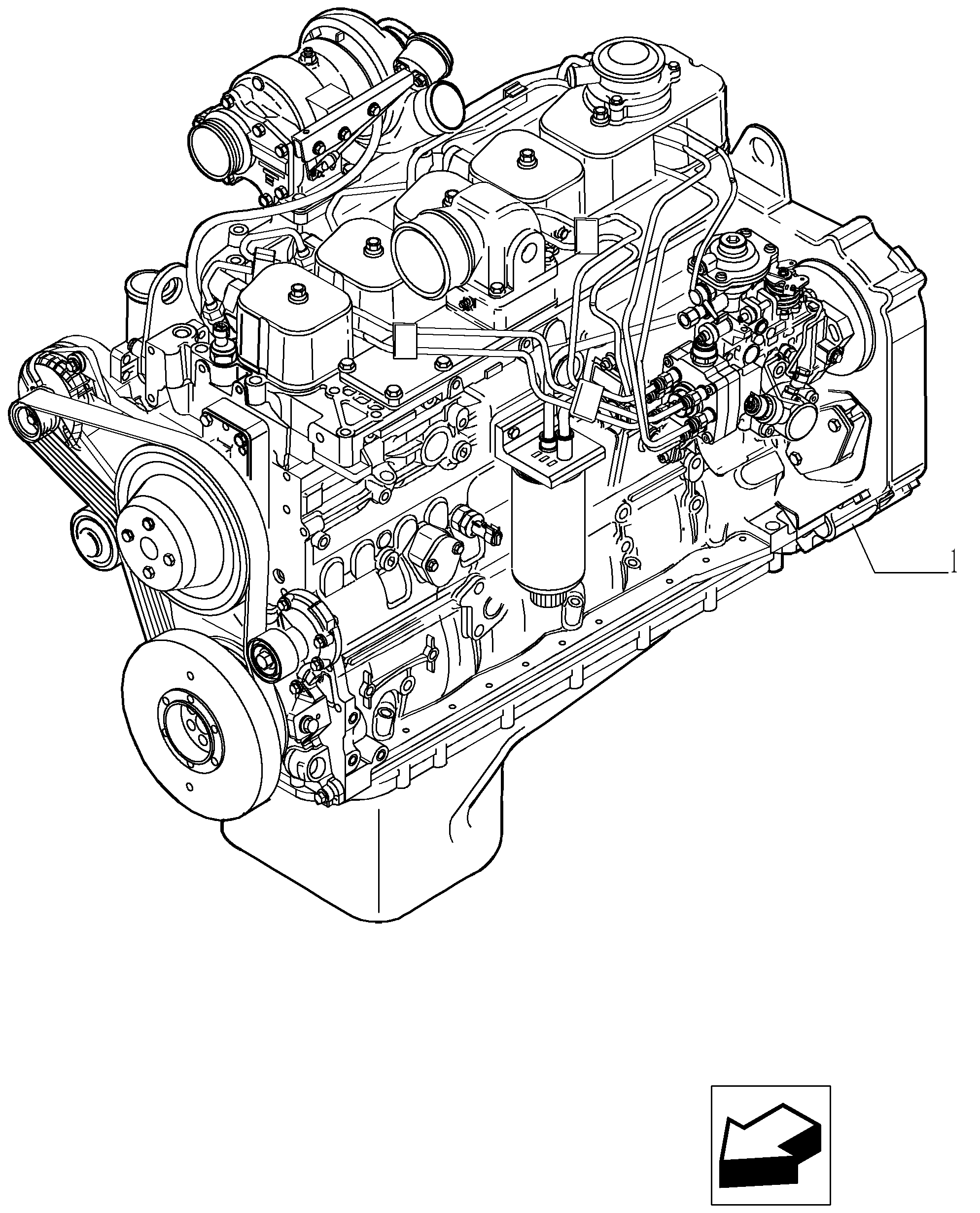 Case IH P170 - IRRIGATION POWER UNIT(08/03 - 12/14) Parts Diagrams
