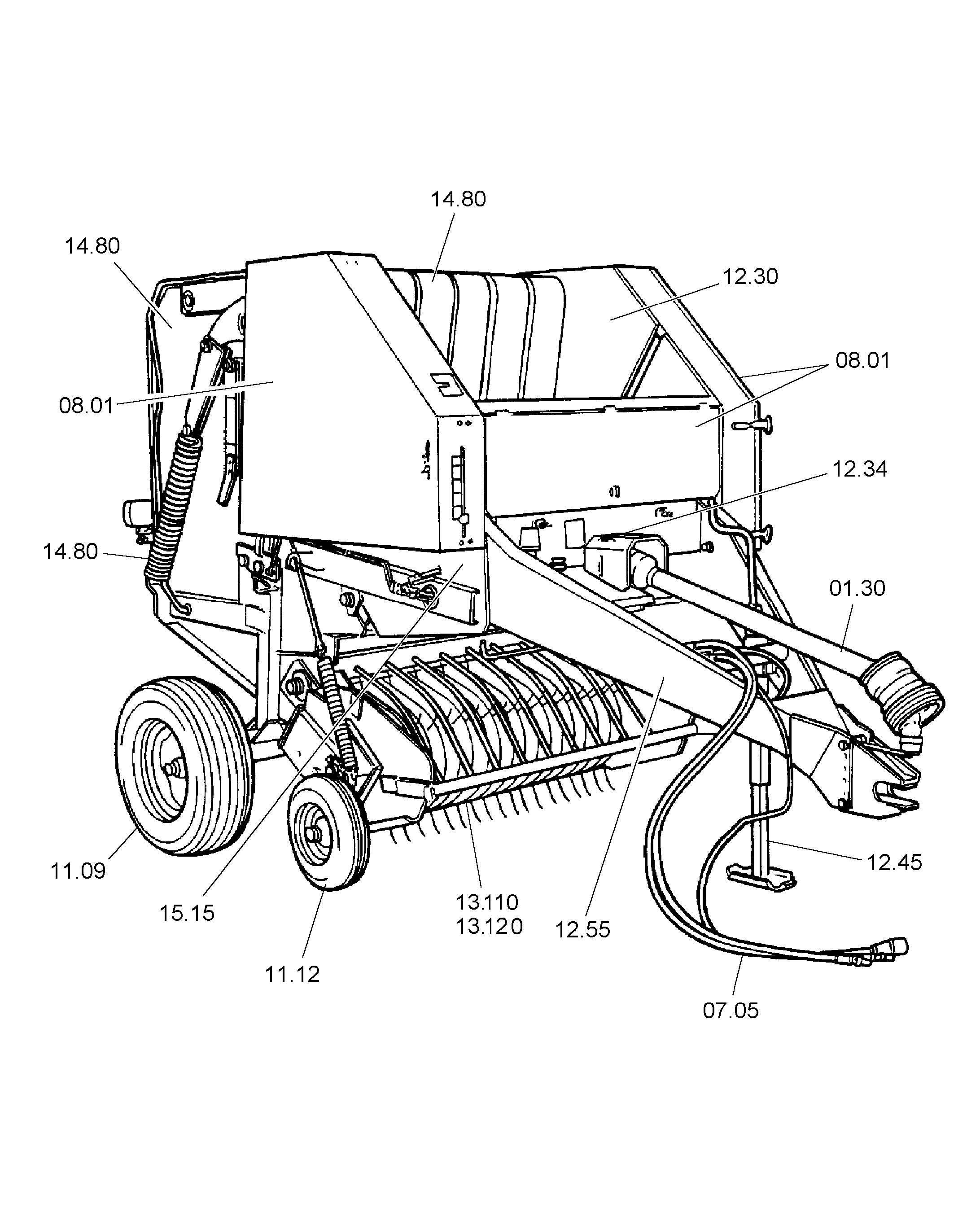 Case IH RBX442 - CASE IH ROUND BALER(09/02 - 07/05) Parts Diagrams