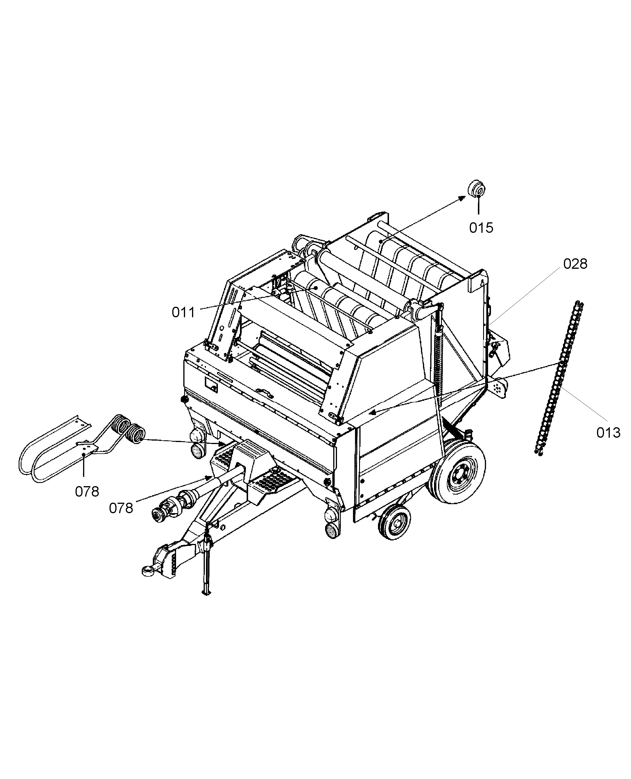 Case IH RBX461 - CASE IH ROUND BALER(12/01 - 12/02) Parts Diagrams