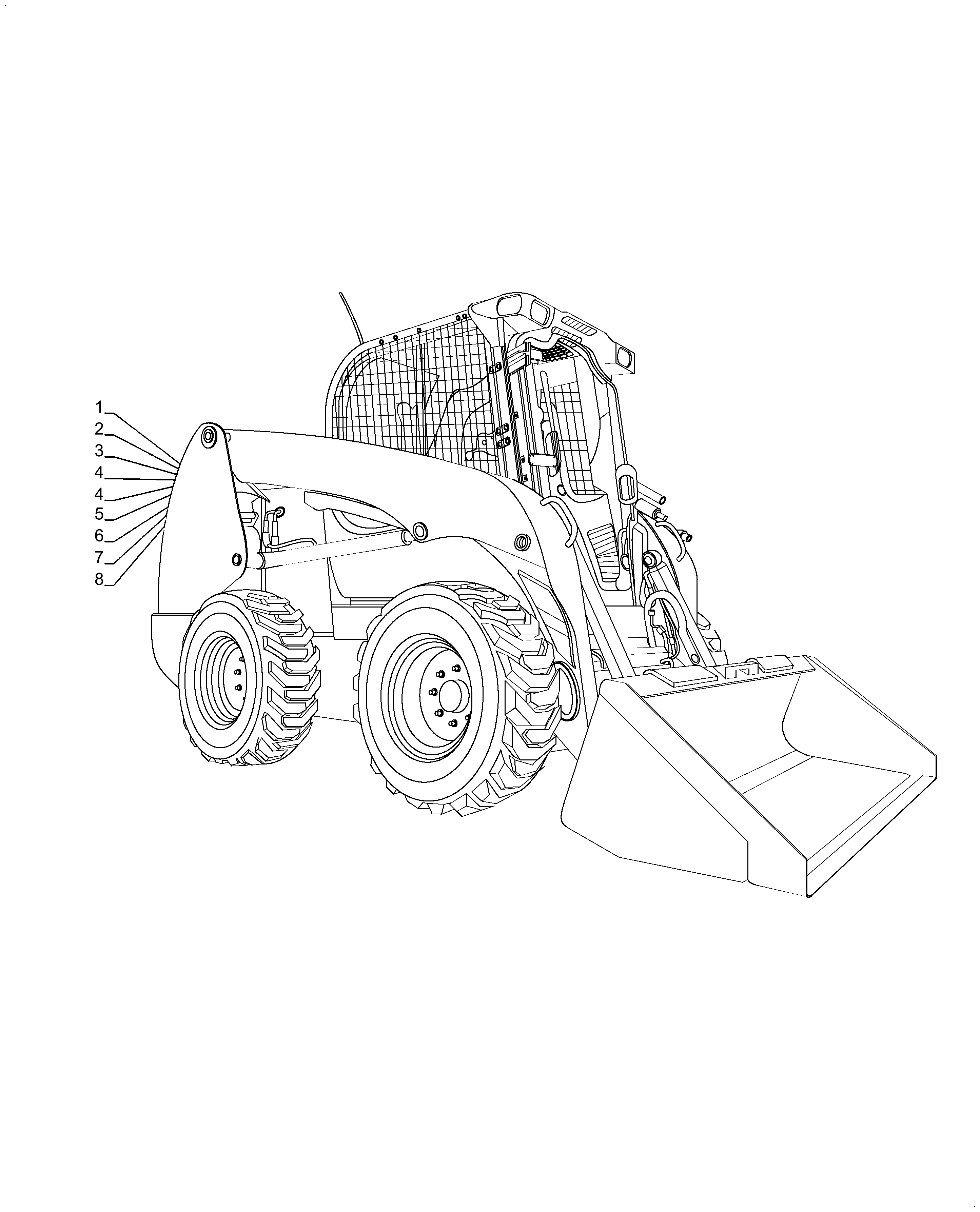 Case IH SR175 - SKID STEER LOADER(04/11 - 02/14) Parts Diagrams