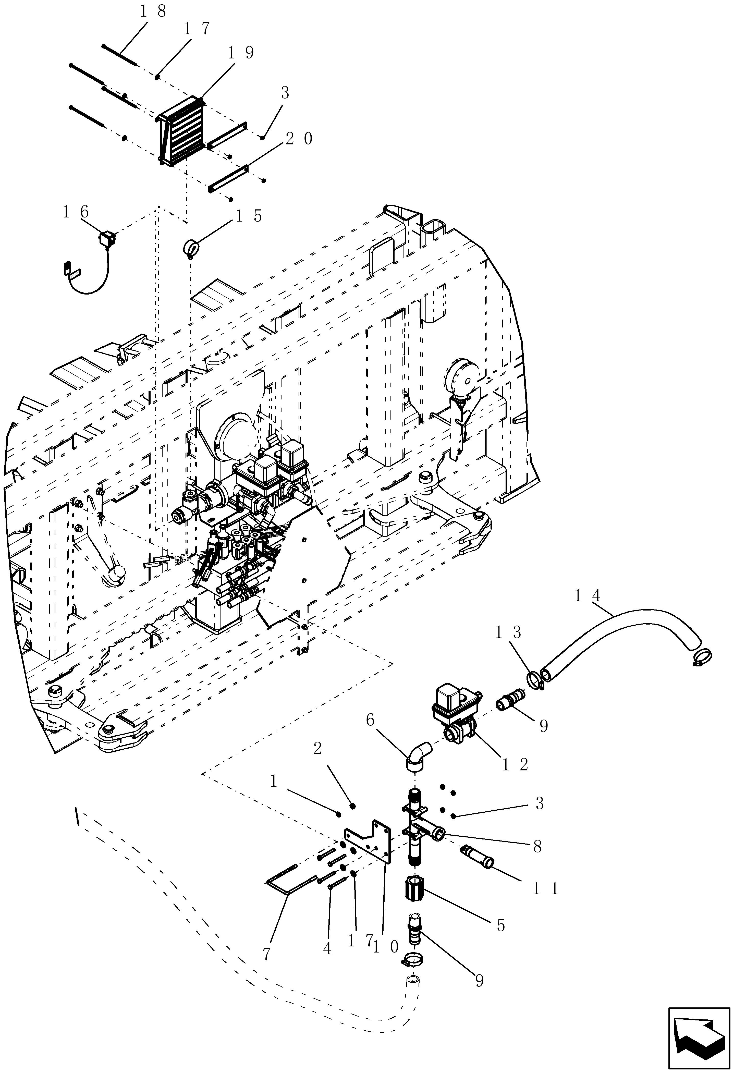 Case IH SRX160 - FIELD SPRAYER(06/06 - 11/08) Parts Diagrams