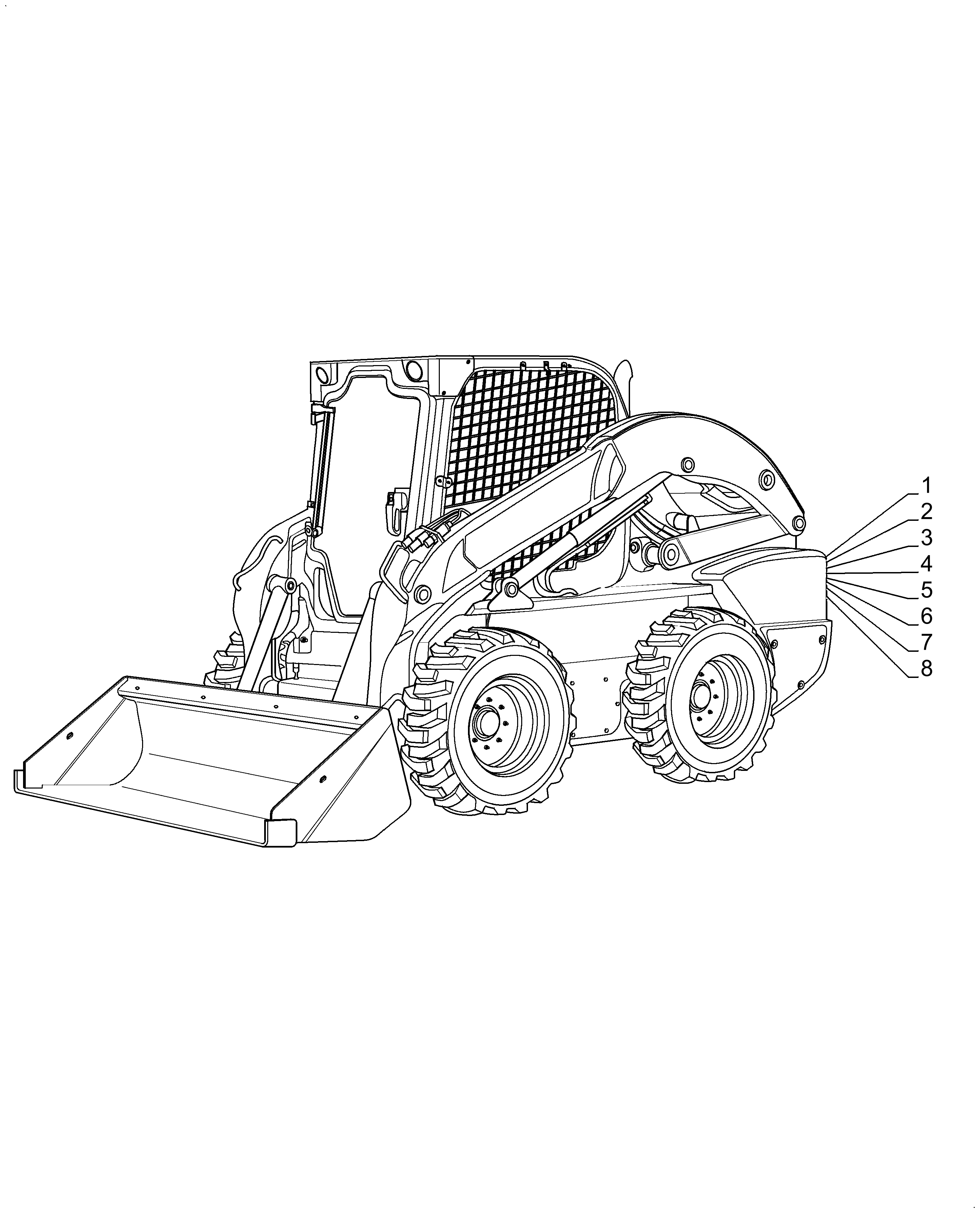 Case IH SV185 - SKID STEER LOADER(04/11 - 02/14) Parts Diagrams
