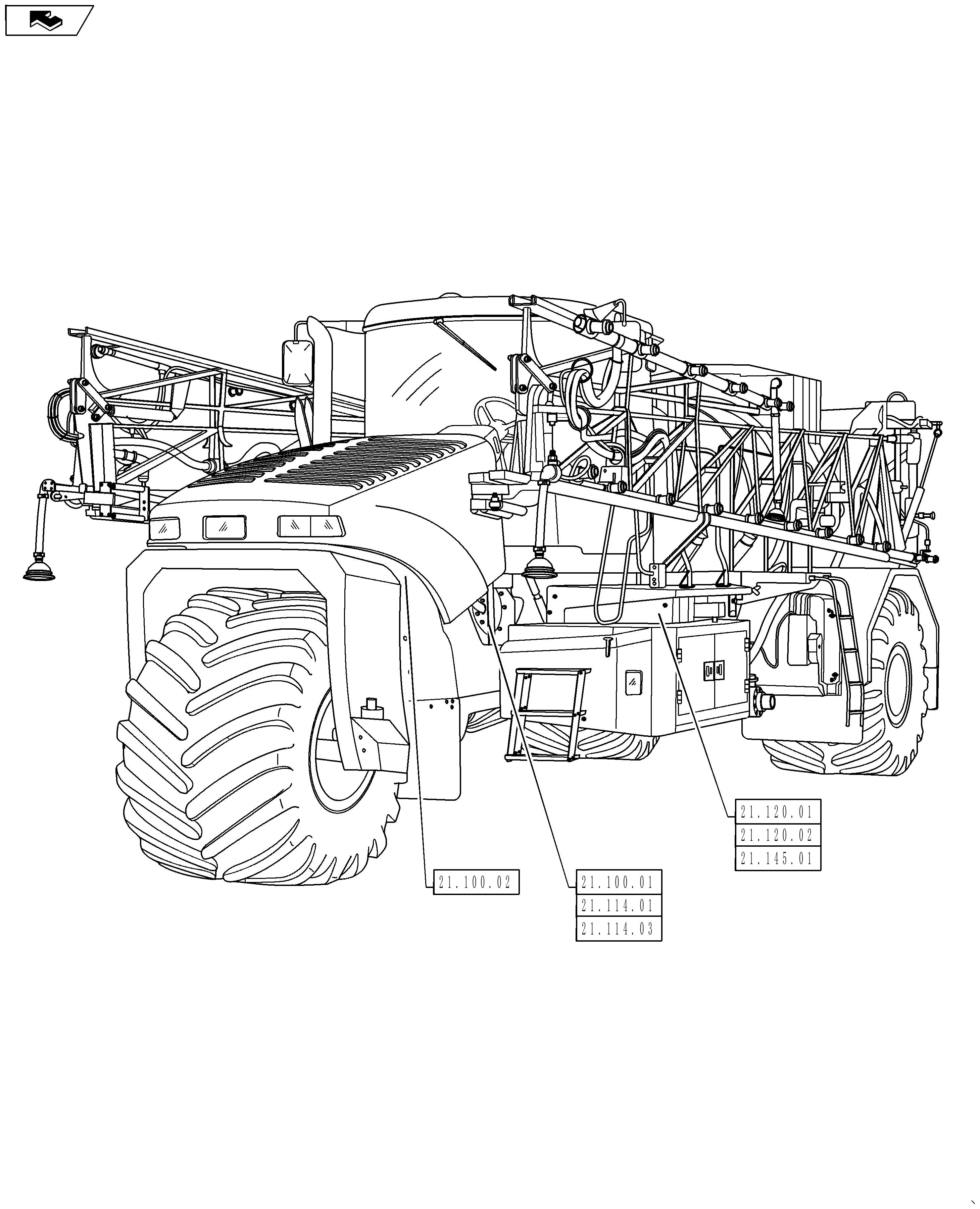 Case IH TITAN 3030 - FLOATER - TIER 4(02/12 - 12/14) Parts Diagrams