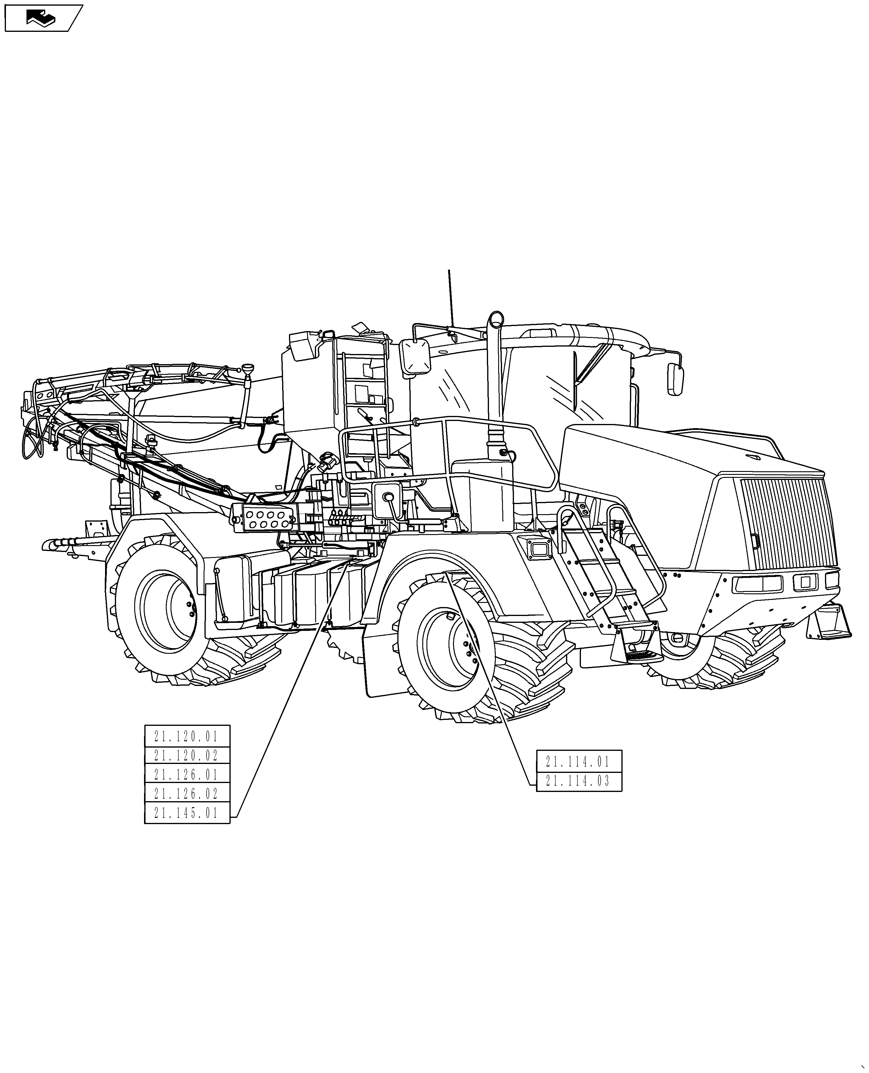 Case IH TITAN 4030 - FLOATER - TIER 4(02/12 - 12/14) Parts Diagrams