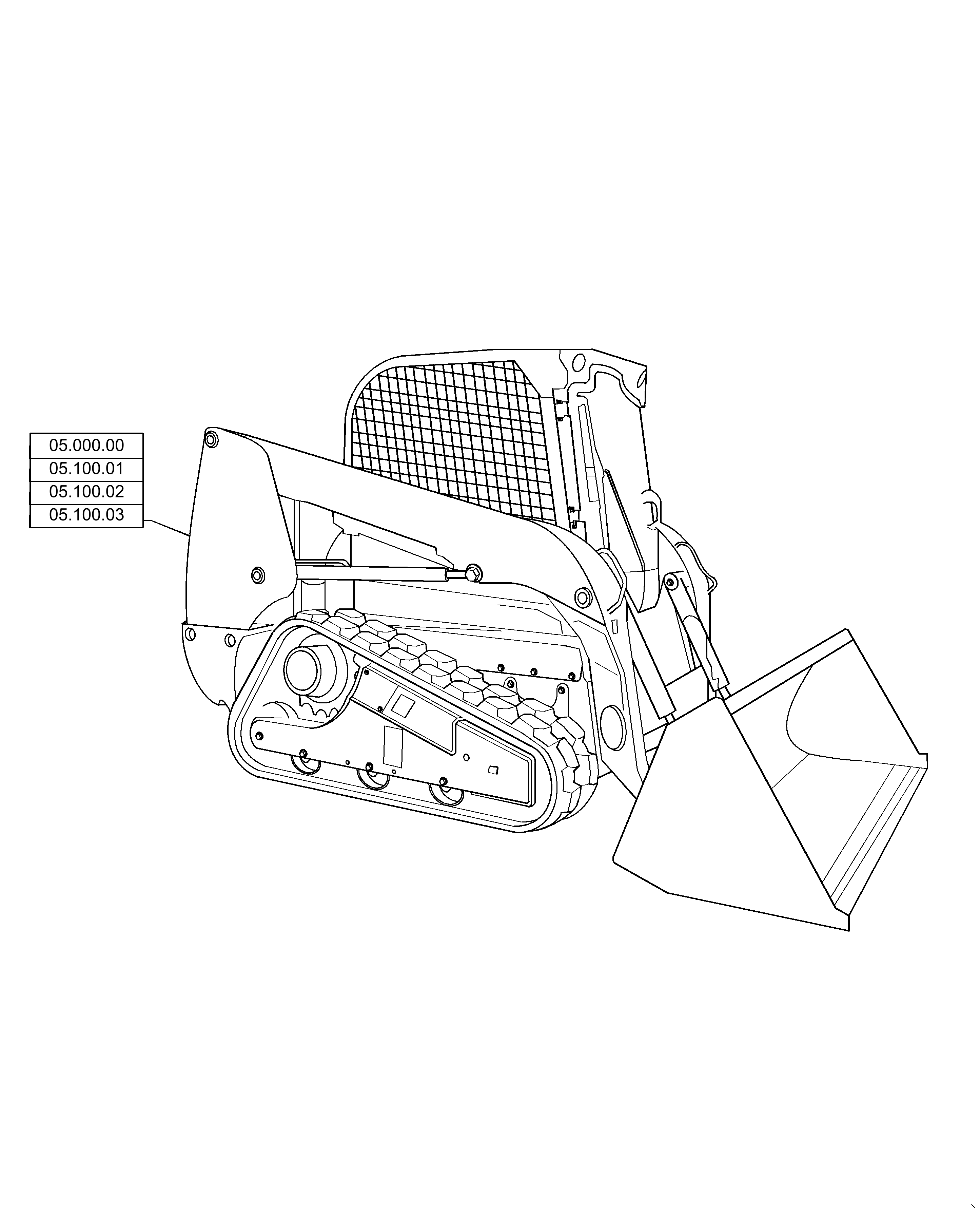 Case IH TR270 - COMPACT TRACK LOADER - NRC(10/13 - ) Parts Diagrams