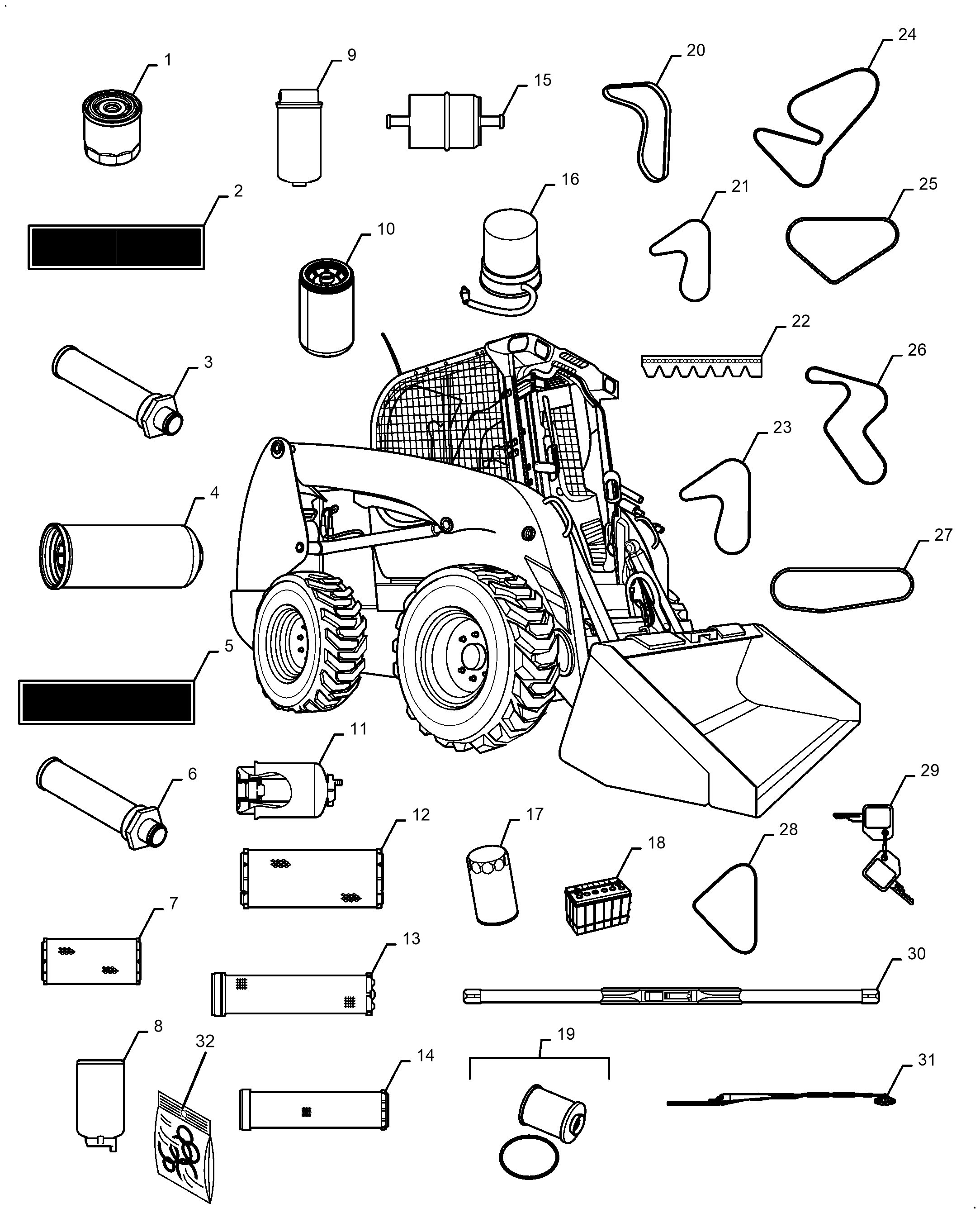 Case IH TV370B - COMPACT TRACK LOADER - TIER 4F - NA(08/19 - ) Parts ...