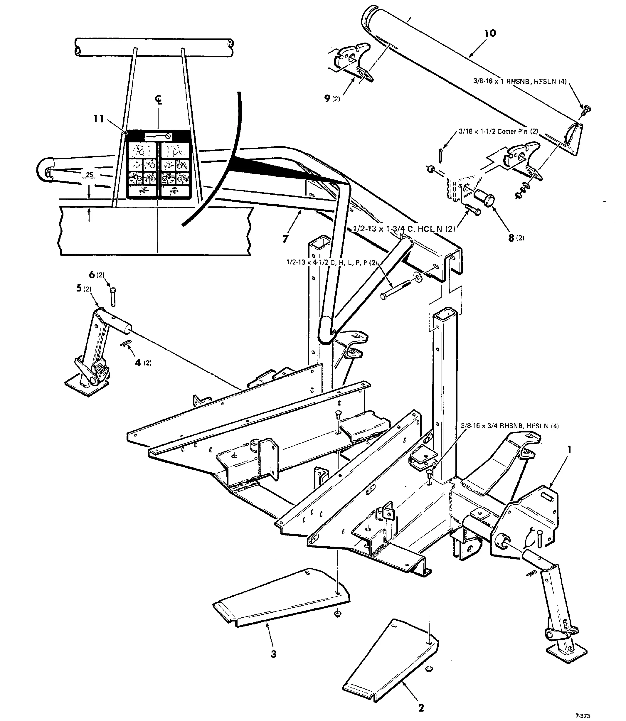 Case IH TWO ROW - FORAGE HEAD, 30''(01/87 - 12/00) Parts Diagrams