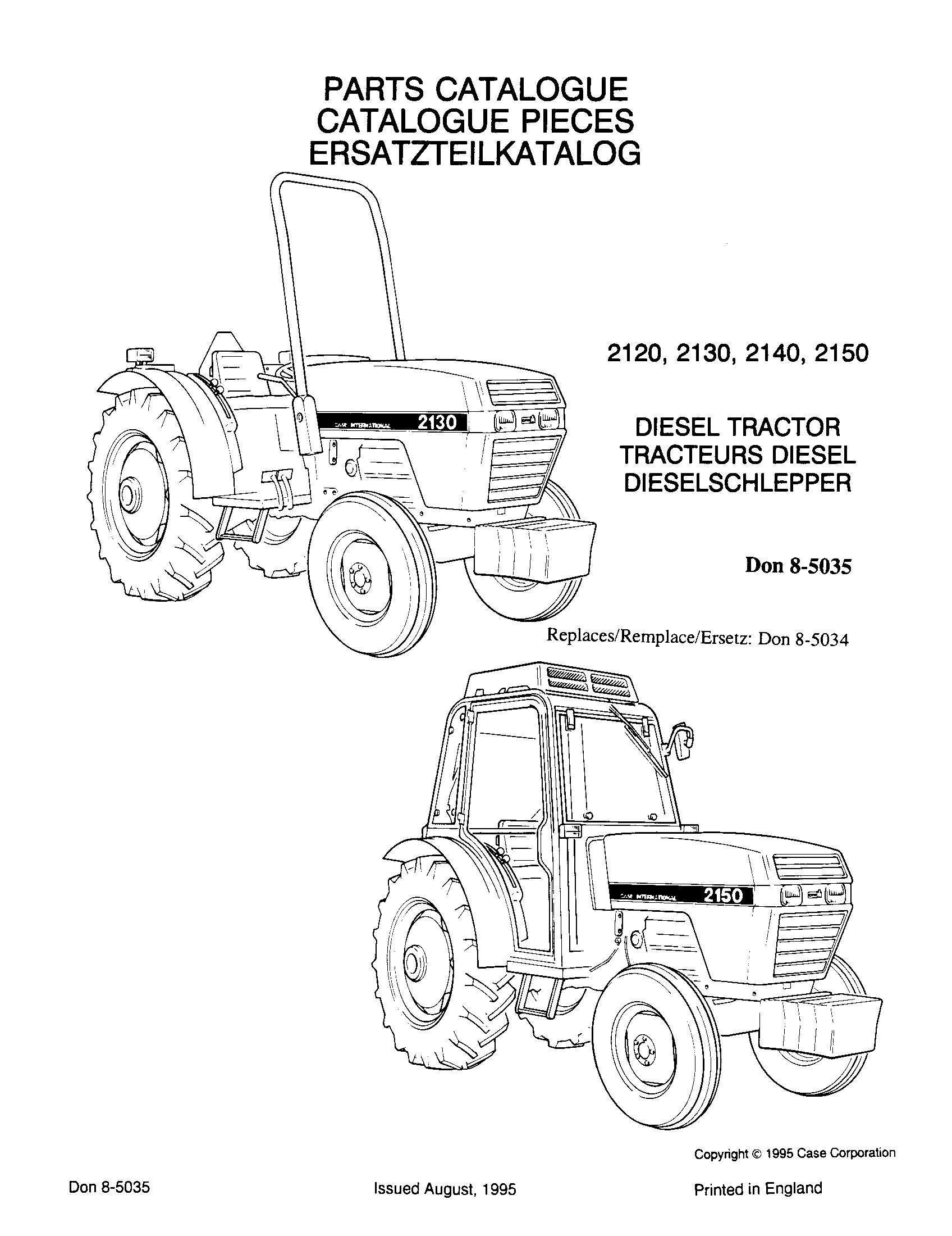 Case IH 2140 - CASE IH DIESEL TRACTOR(01/91 - 12/01) Parts Diagrams