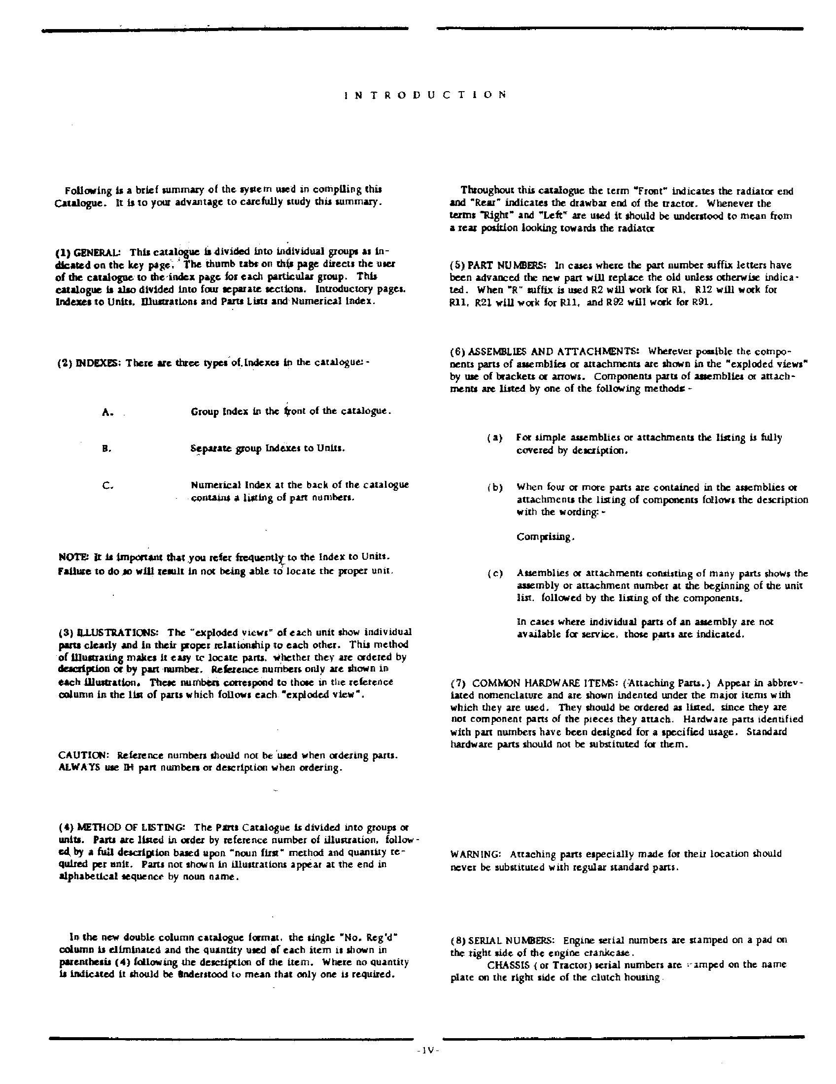 Case IH 354 - INTERNATIONAL TRACTOR(01/72 - 12/74) Parts Diagrams