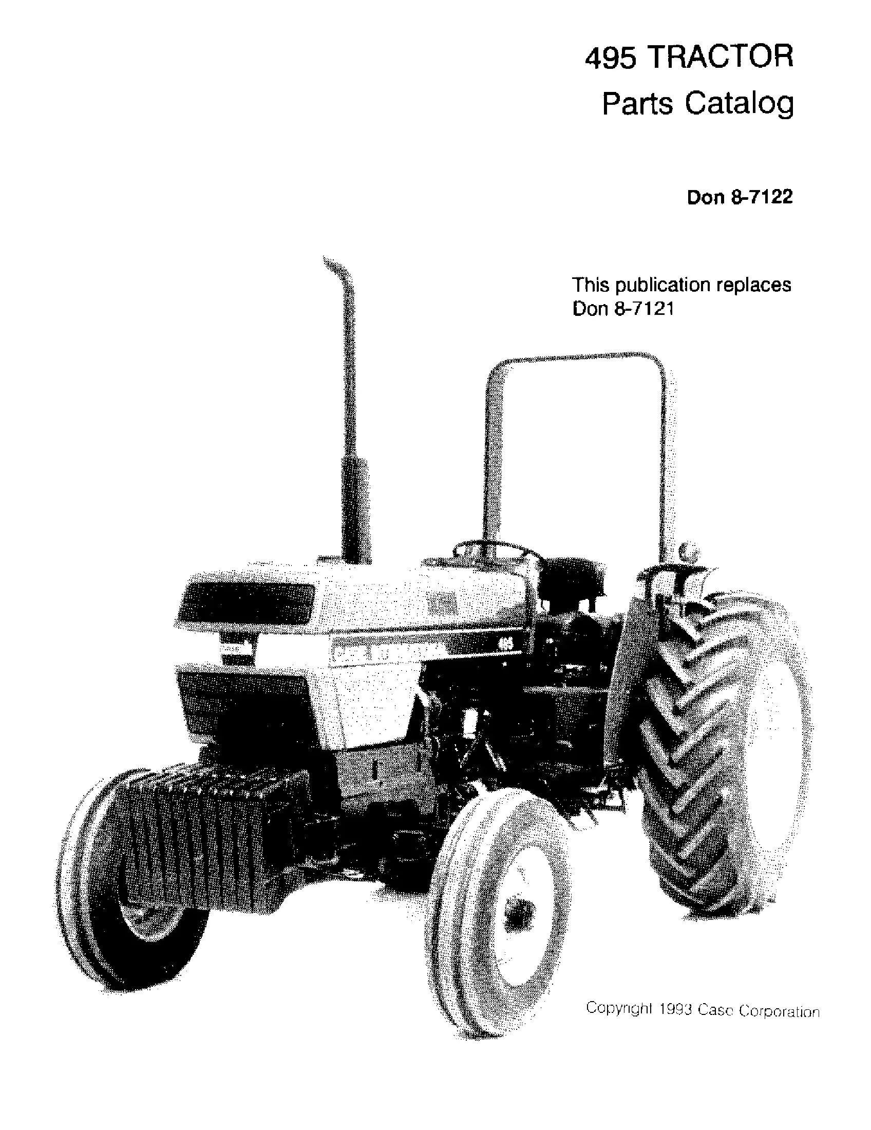 Case IH 495 - CASE IH TRACTOR (NORTH AMERICA)(01/91 - 12/94) Parts Diagrams