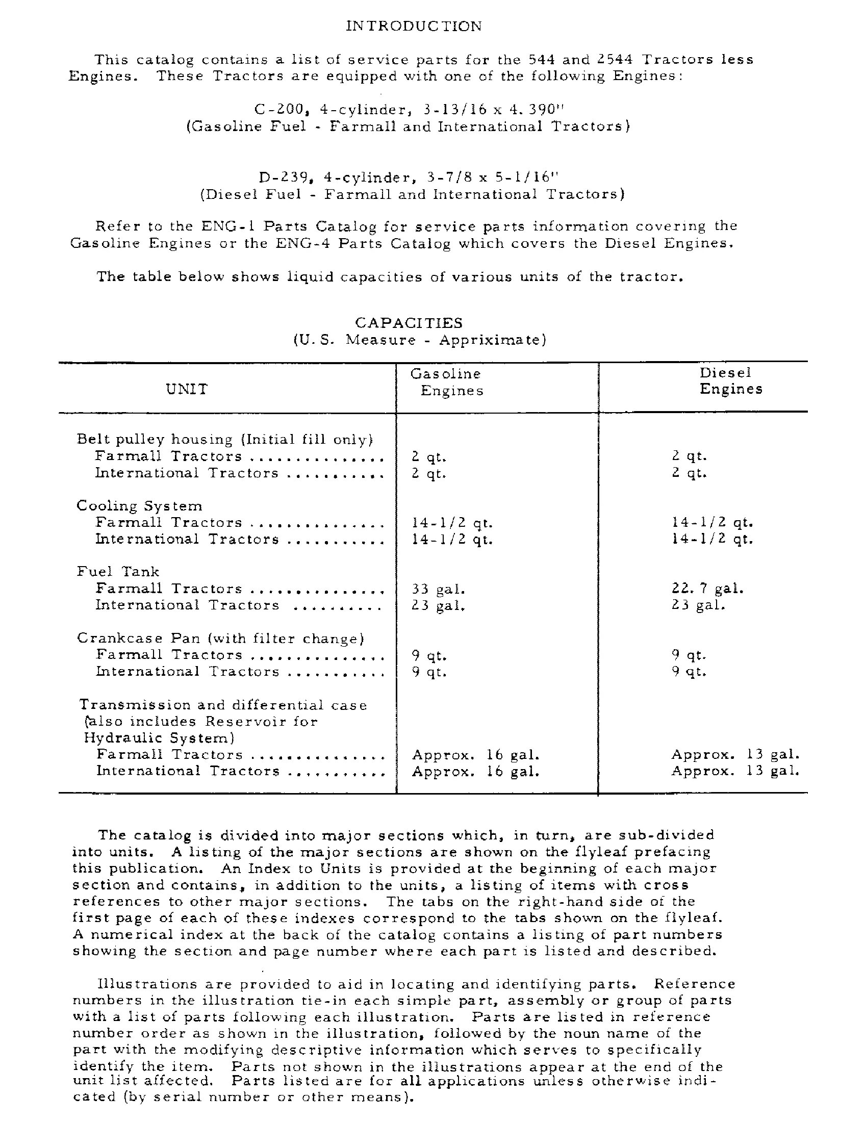 Case IH 544 - INTERNATIONAL TRACTOR(01/68 - 12/73) Parts Diagrams