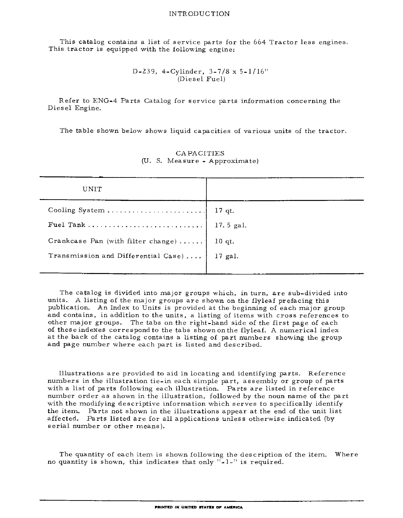 Case IH 664 - INTERNATIONAL DIESEL TRACTOR(01/72 - 12/73) Parts Diagrams
