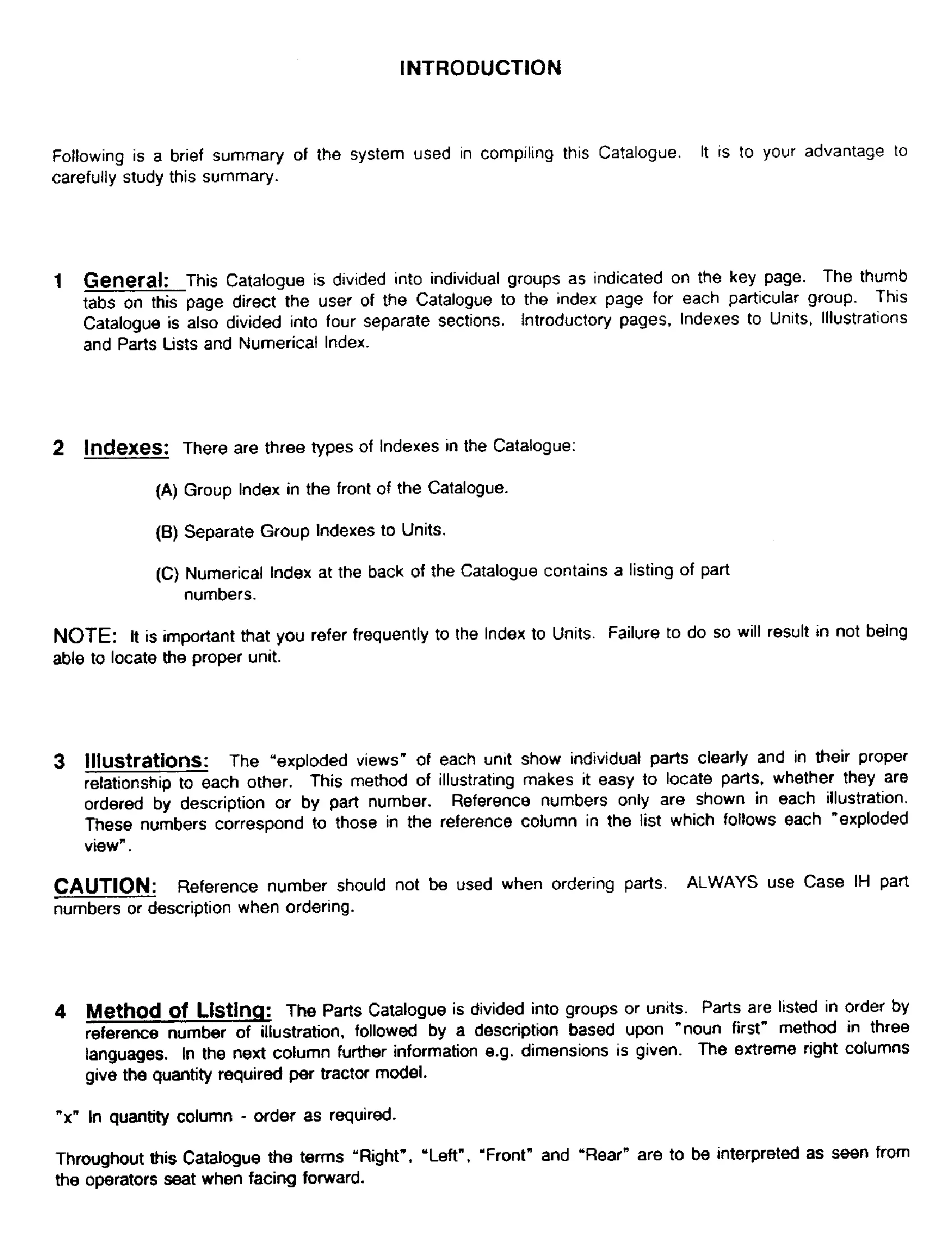 Case IH 685 - CASE IH DIESEL TRACTOR(01/86 - 12/90) Parts Diagrams