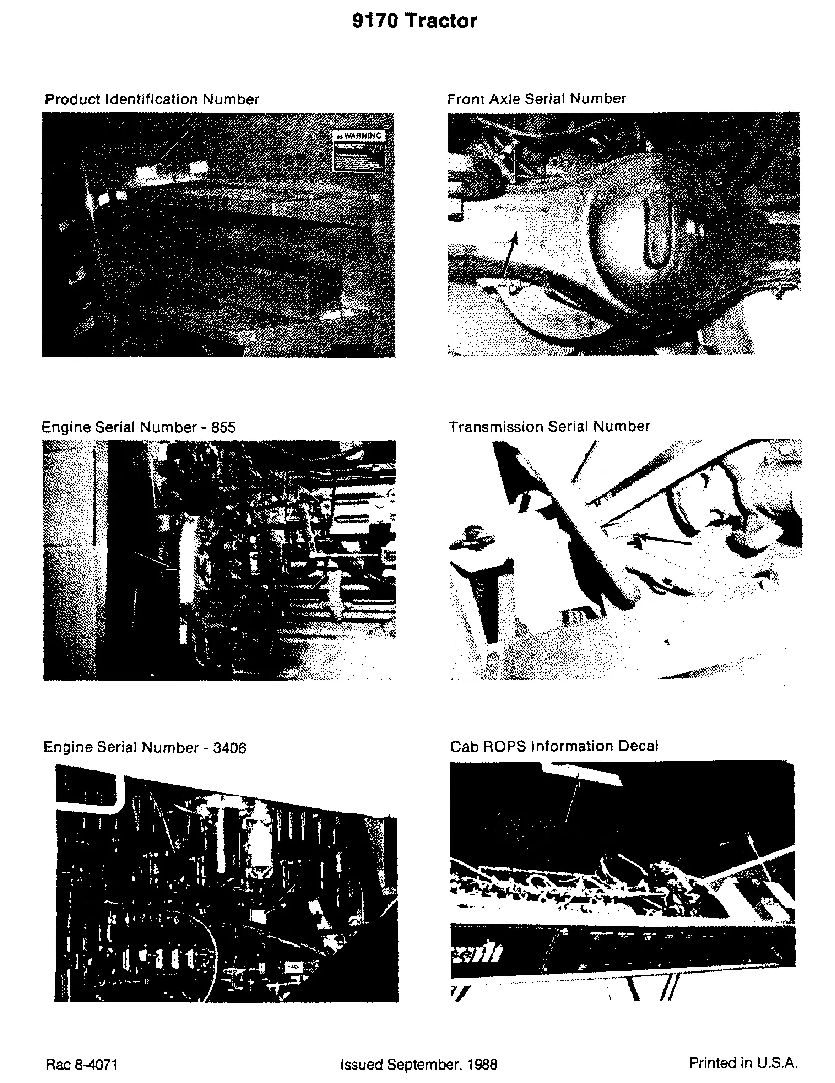 Case IH 9170 - CASE IH STEIGER 4WD TRACTOR (FROM S/N 17900650 TO ...