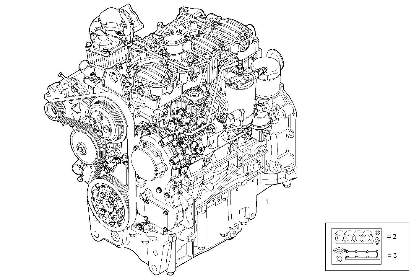 Case IH F5AE9454D A001 - ENGINE PN 504322761 - 55KW(01/08 - 12/11 ...