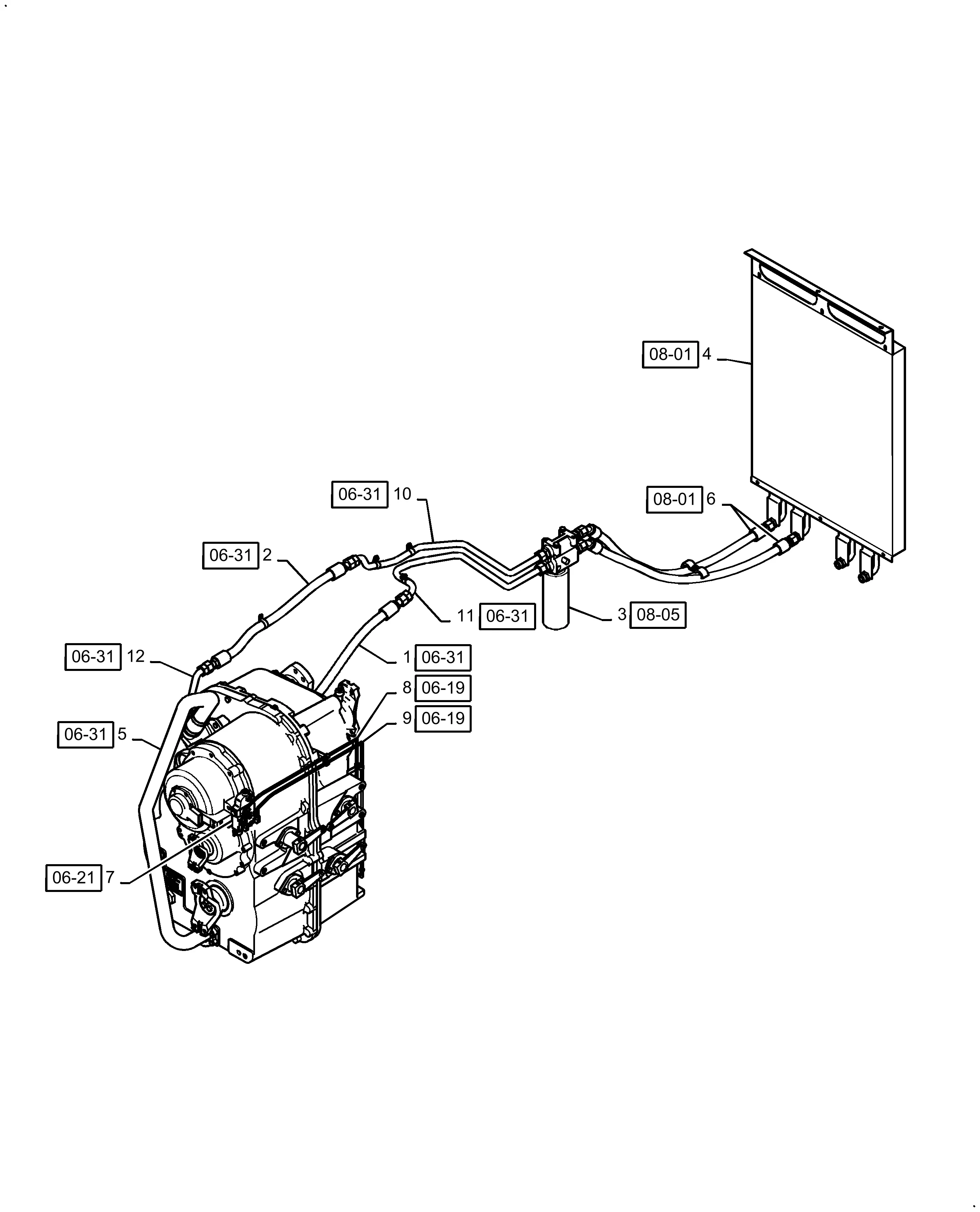Case IH STEIGER 385 - 4WD TRACTOR(08/07 - 12/11) Parts Diagrams