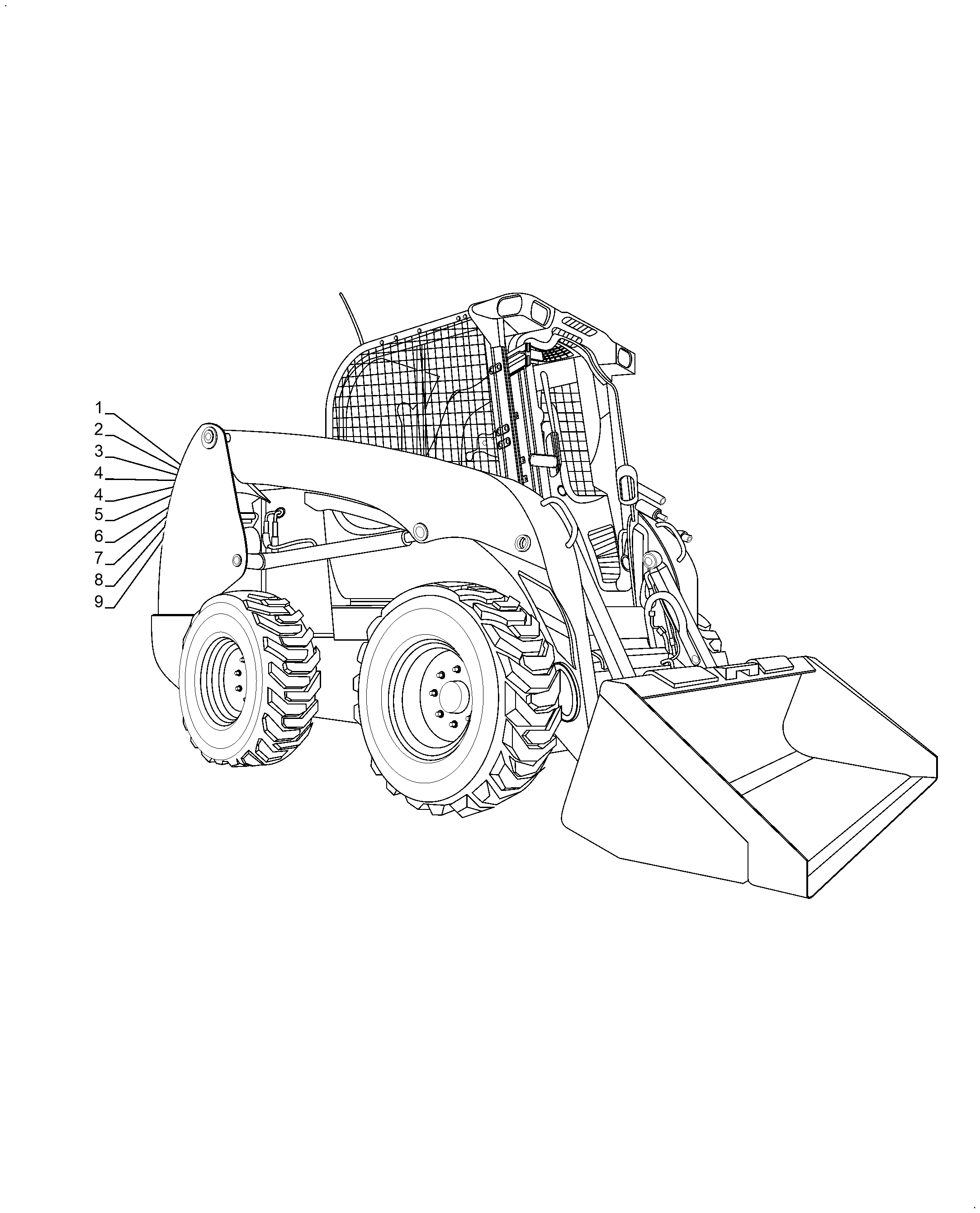 Case IH TR320 - COMPACT TRACK LOADER - NRC(07/12 - ) Parts Diagrams