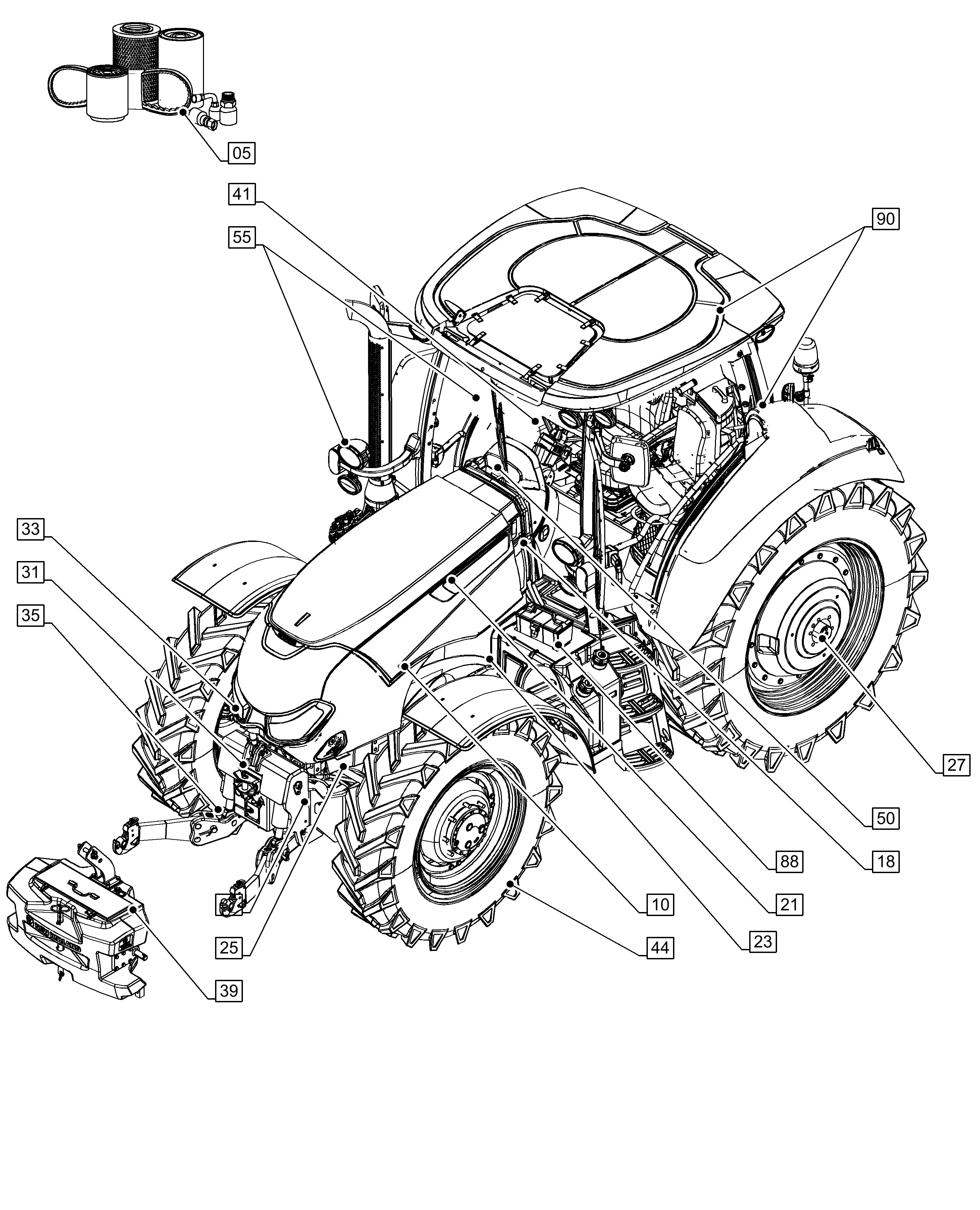 Case IH VESTRUM 100 - TRACTOR - CVX DRIVE - STAGE V (NA)(06/19 ...