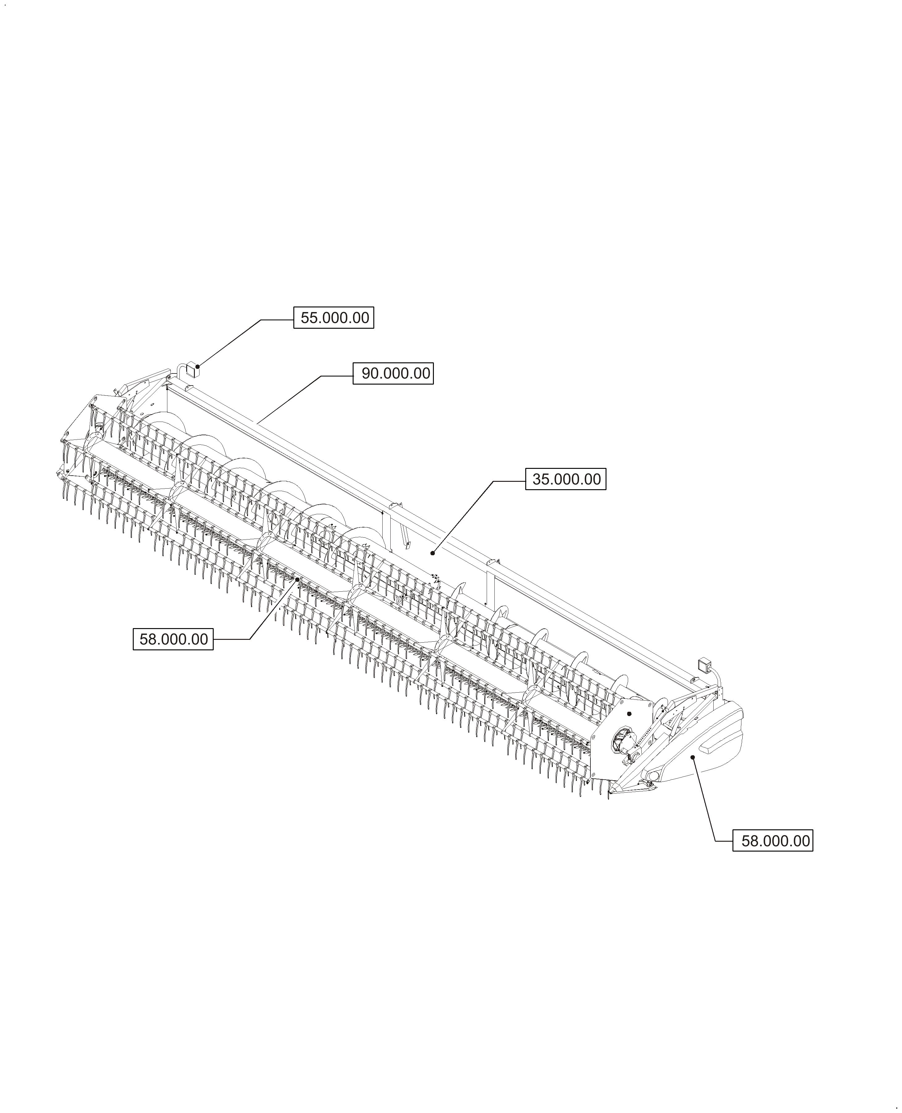 Case IH 3020-30FT-DD-NA GRAIN HEADER (NA) 11/22 Parts Diagrams