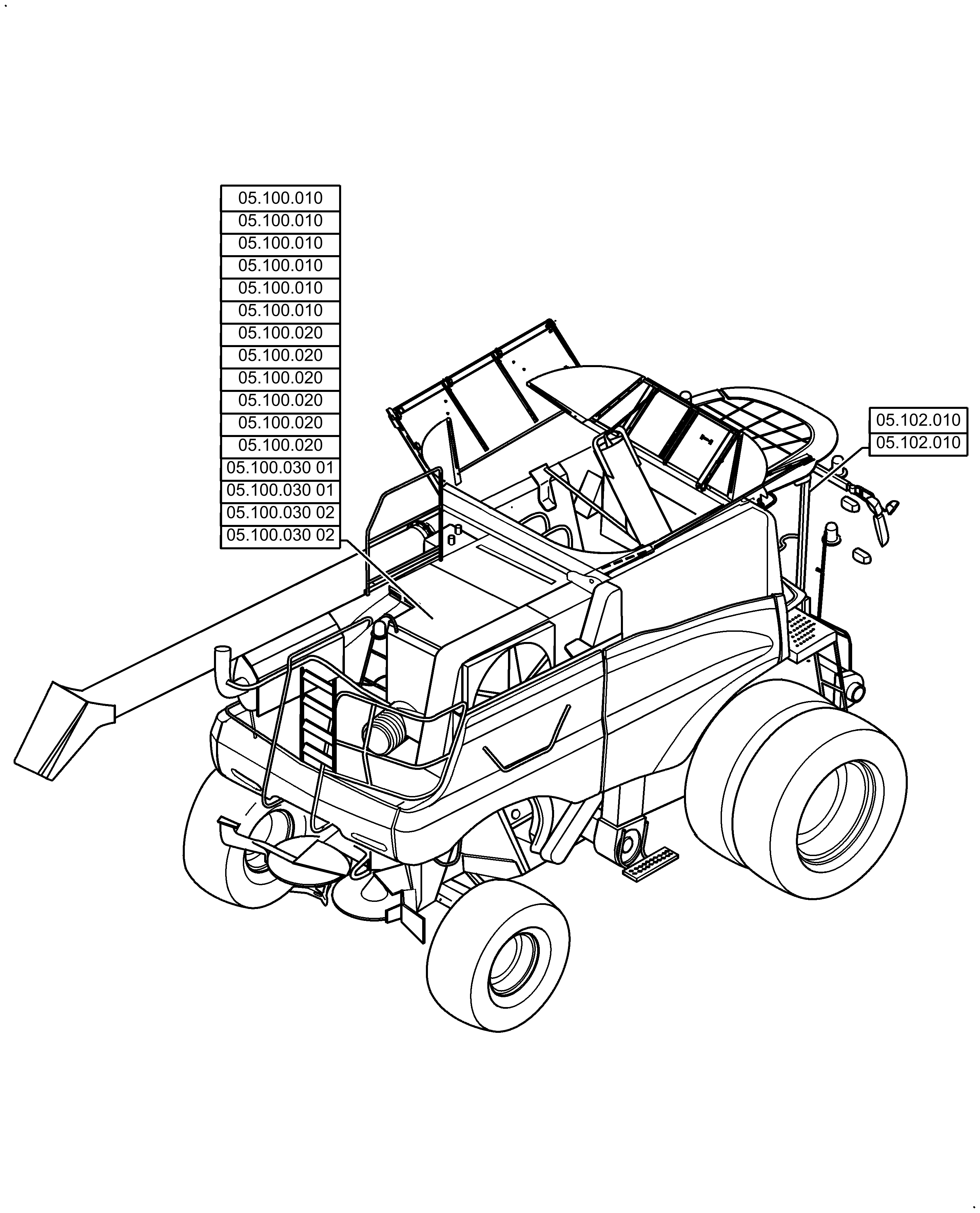 Case IH 7150 MY21 COMBINE TIER 4B (NA) 10/20 01/22 Parts Diagrams